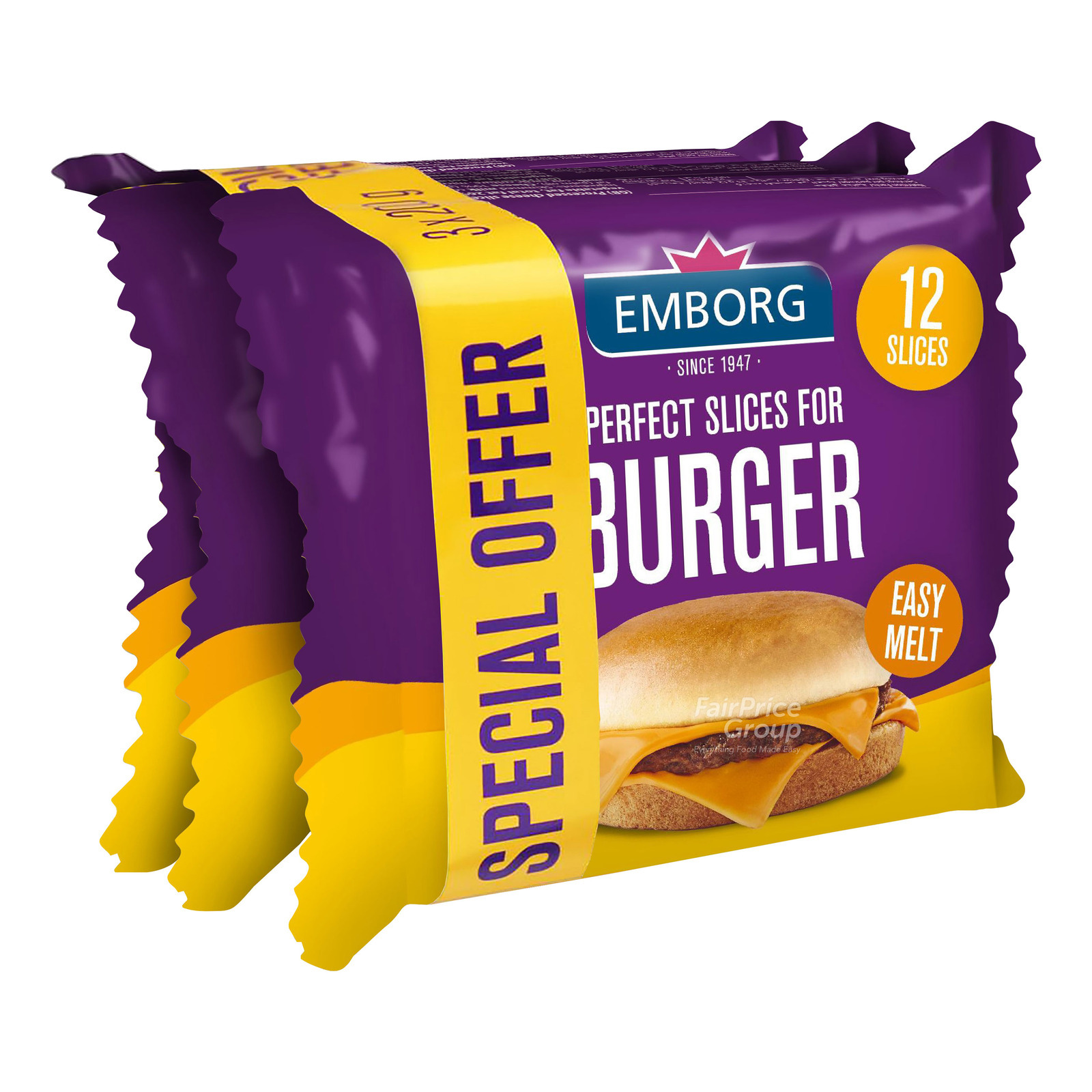 Emborg Burger Sliced Cheese | NTUC FairPrice