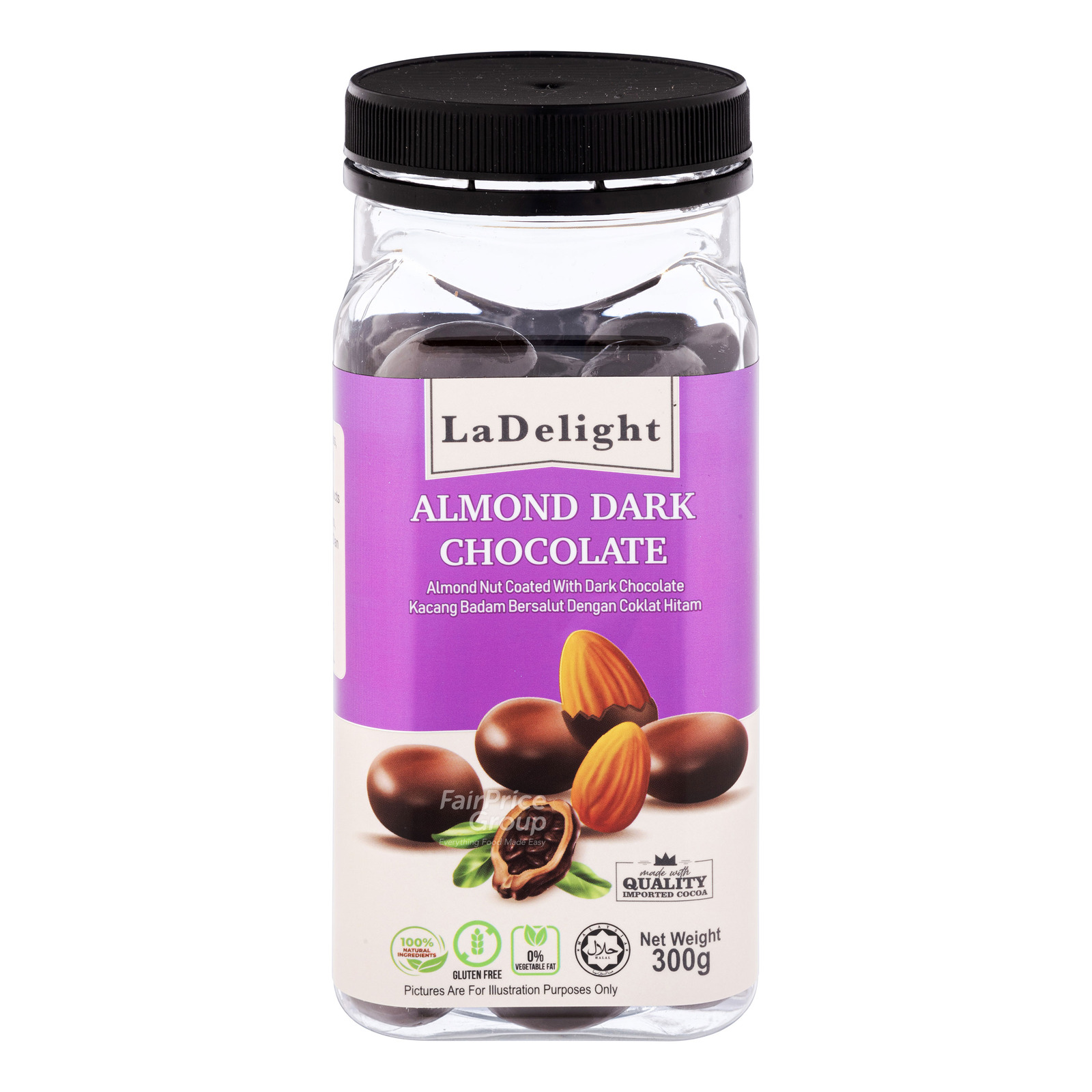 La Delight Dark Chocolate - Almond | NTUC FairPrice