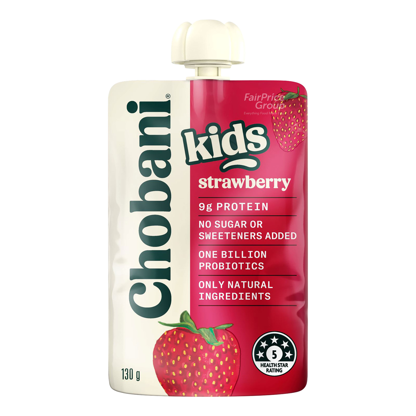 Chobani Kids Pouch Yoghurt - Strawberry | NTUC FairPrice