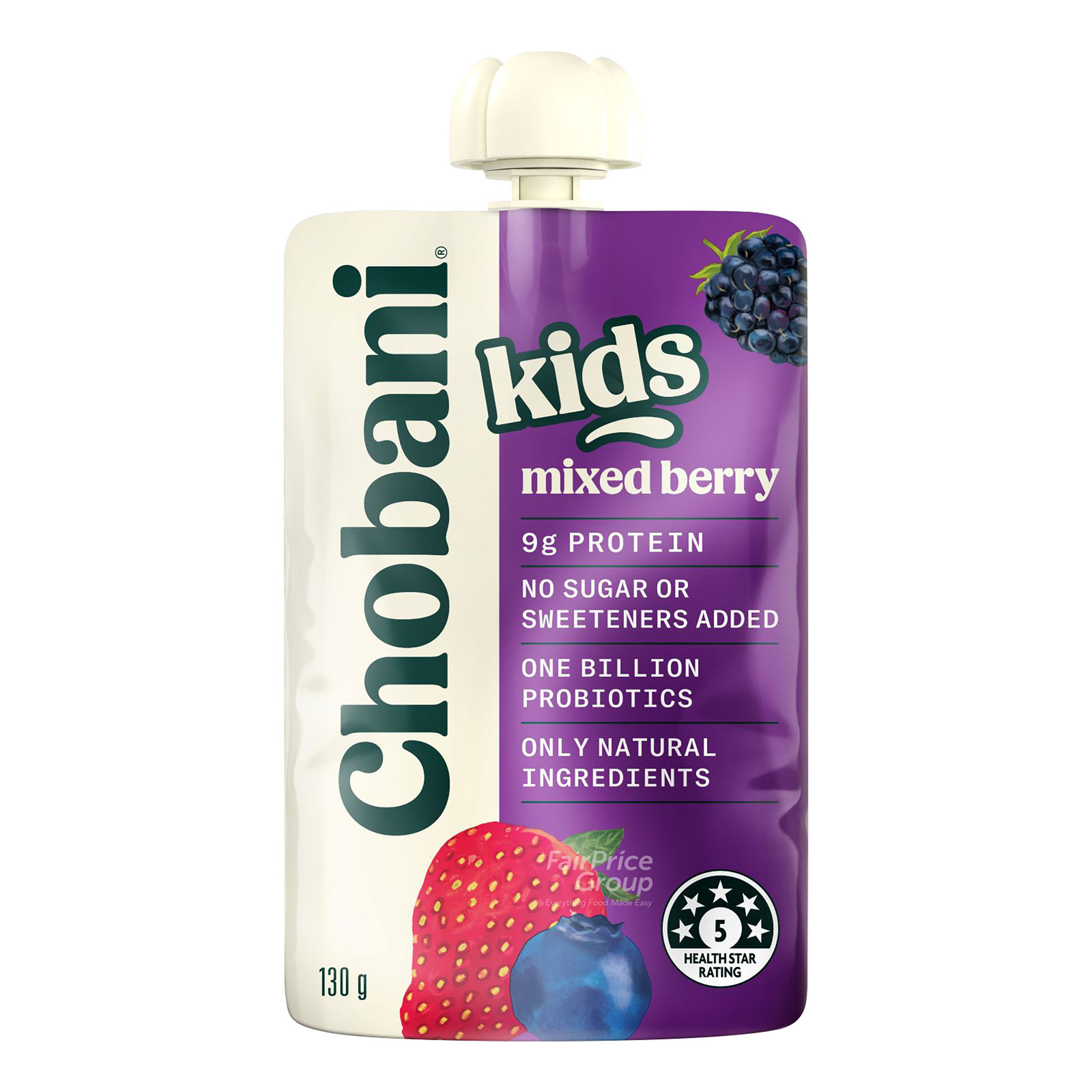 Chobani Kids Pouch Yoghurt - Mixed Berry | NTUC FairPrice