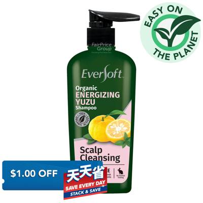 Eversoft Organic Yuzu Shampoo - Scalp Cleansing | NTUC FairPrice