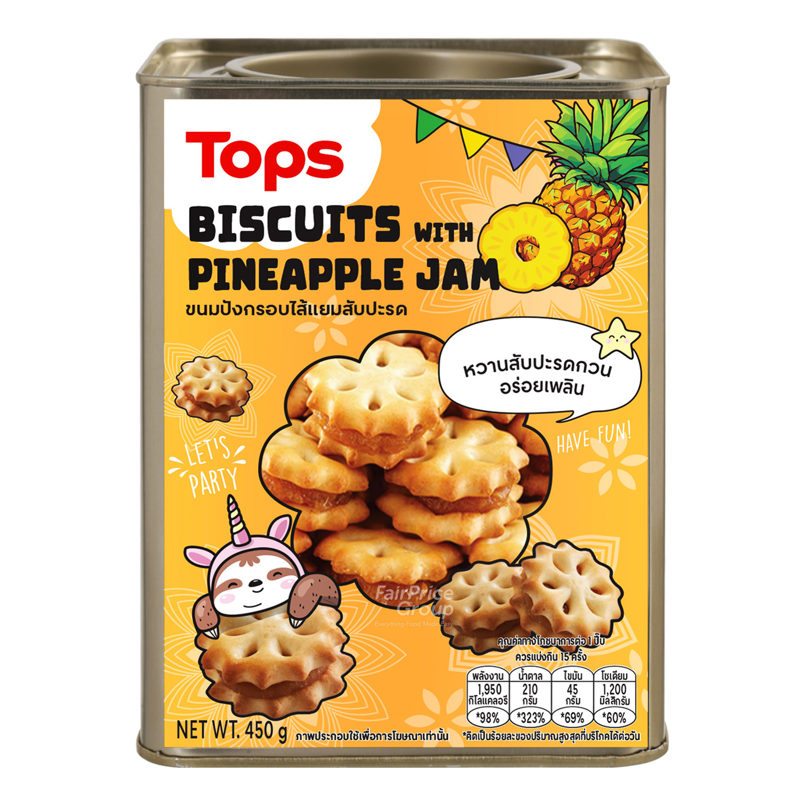 Tops Biscuits - Pineapple Jam | NTUC FairPrice