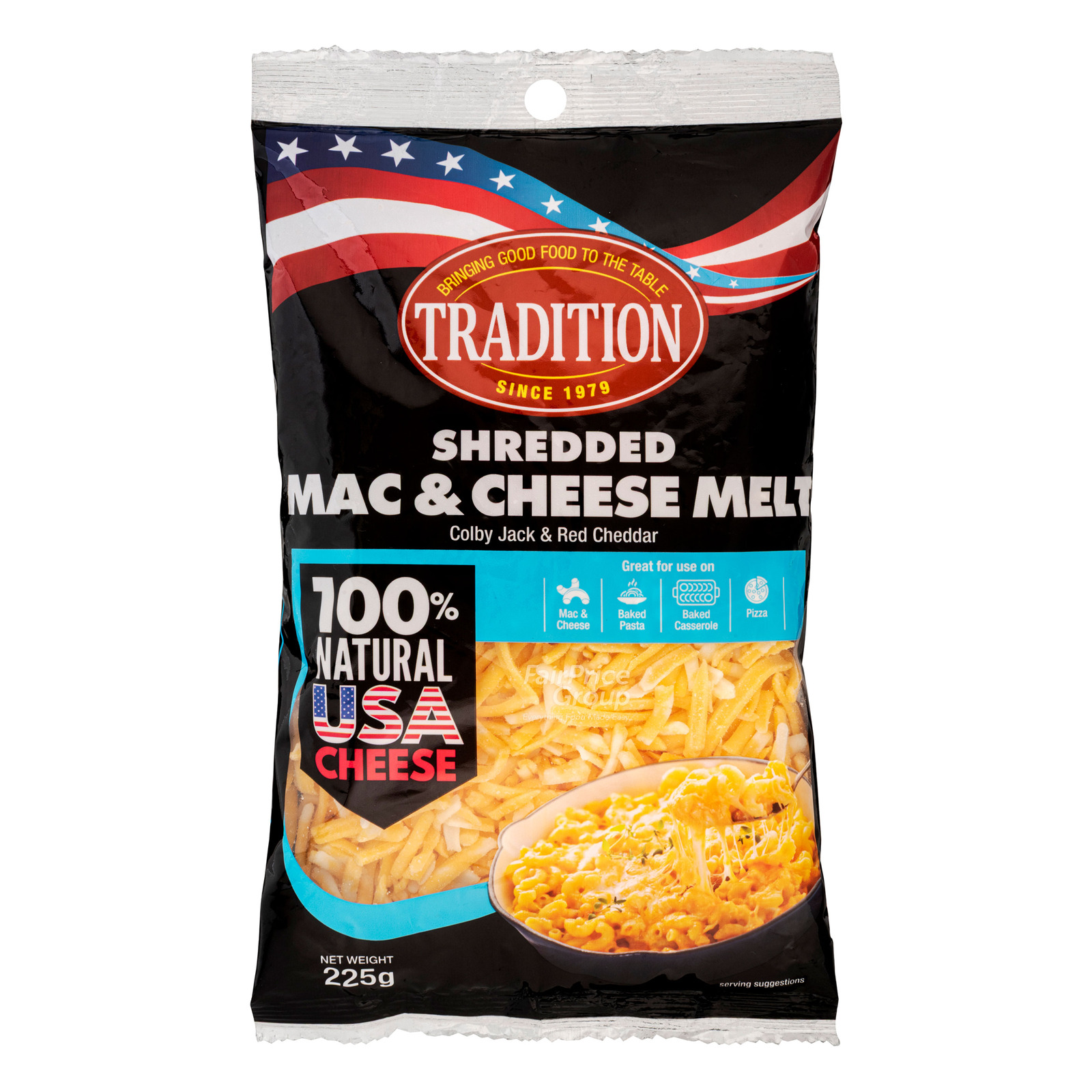 Tradition Natural USA Shredded Cheese - Mac & Cheese Melt | NTUC FairPrice
