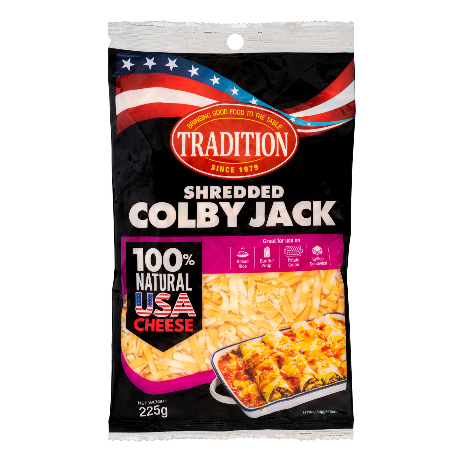 Tradition Natural USA Shredded Cheese - Colby Jack | NTUC FairPrice