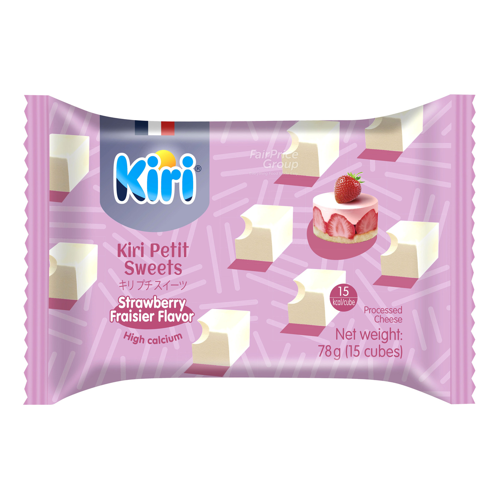 Kiri Petit Sweets Cheese Rubiks - Strawberry | NTUC FairPrice