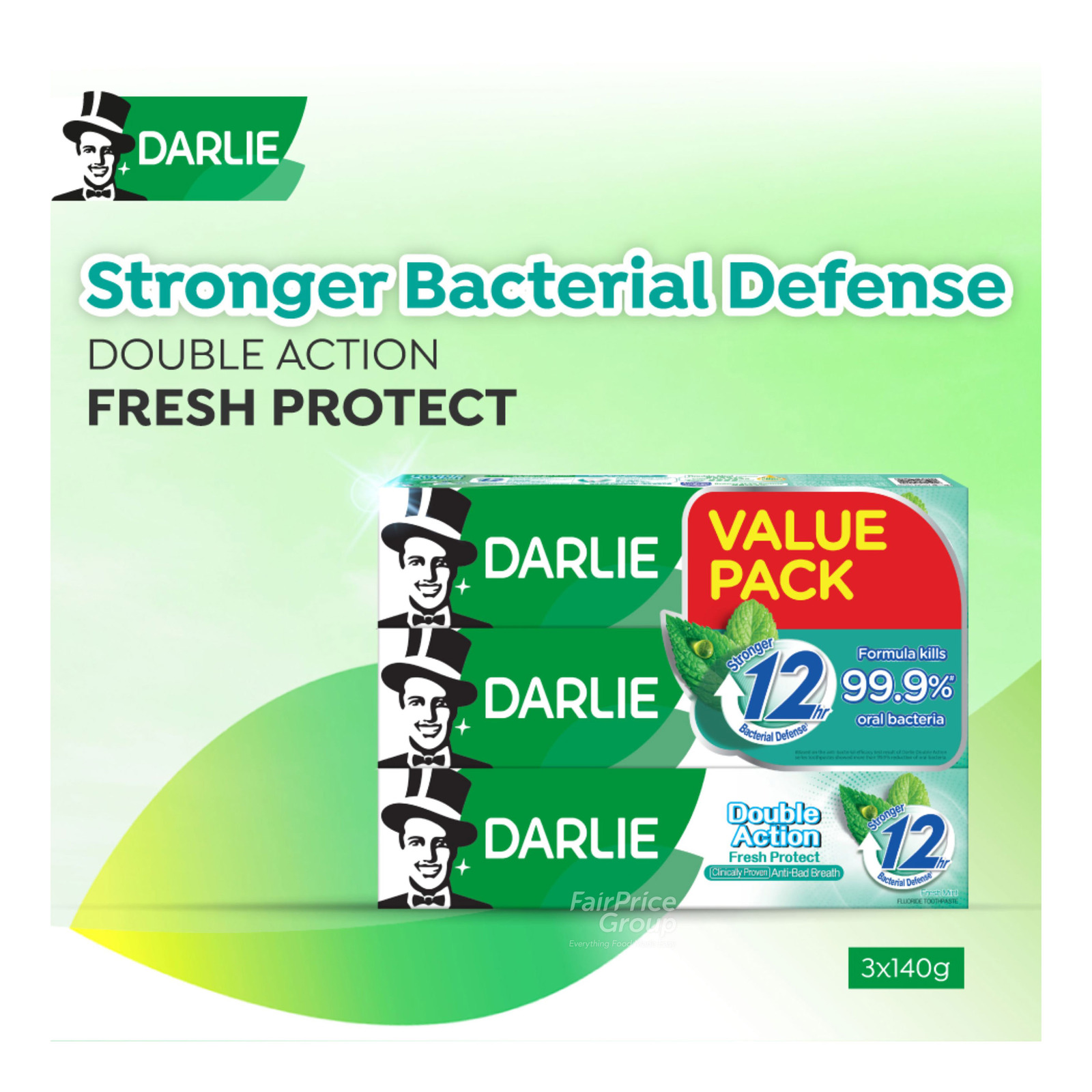 Darlie Double Action Freshness Toothpaste - Fresh Protect | NTUC FairPrice