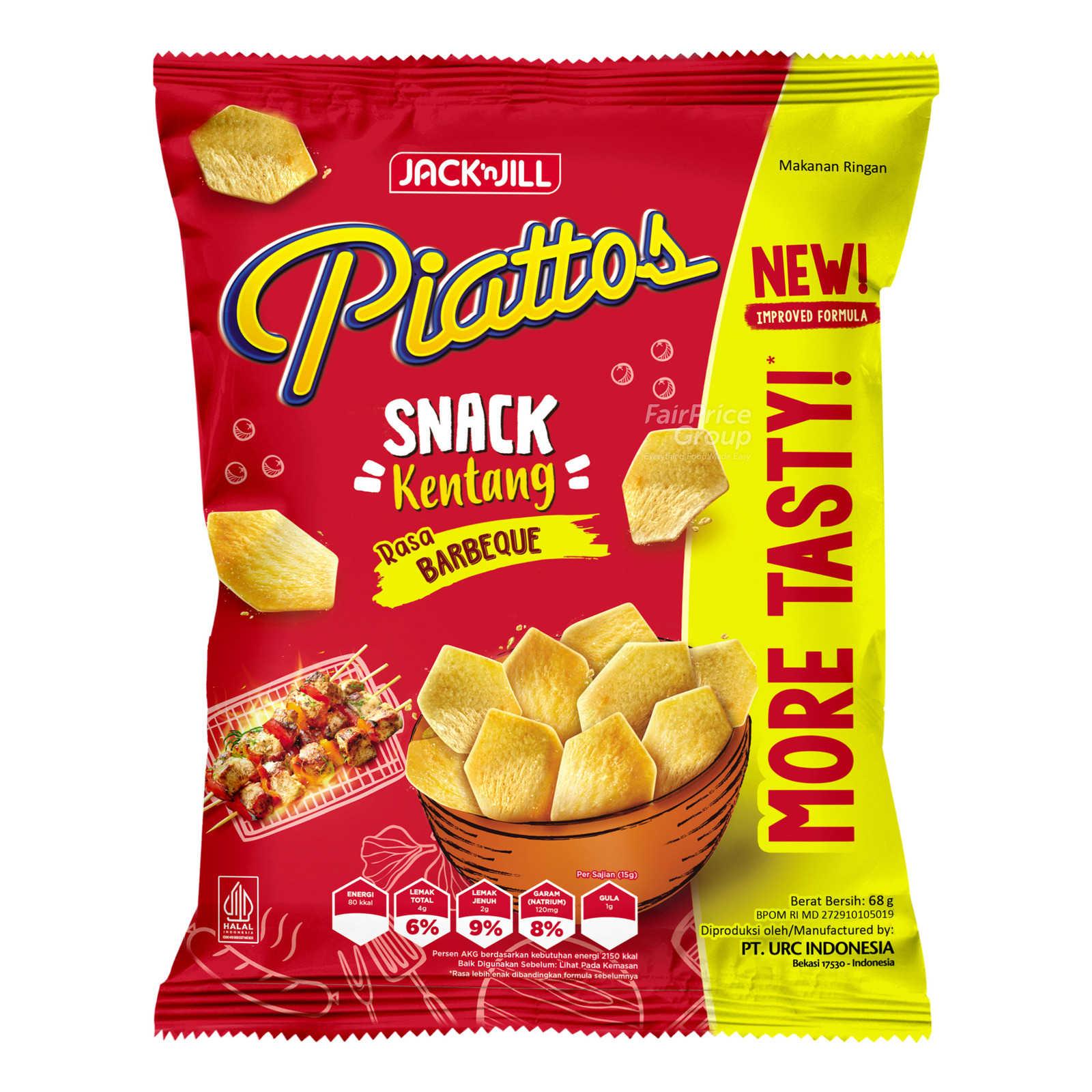 Jack 'n Jill Piattos Potato Chips - Barbecue | NTUC FairPrice