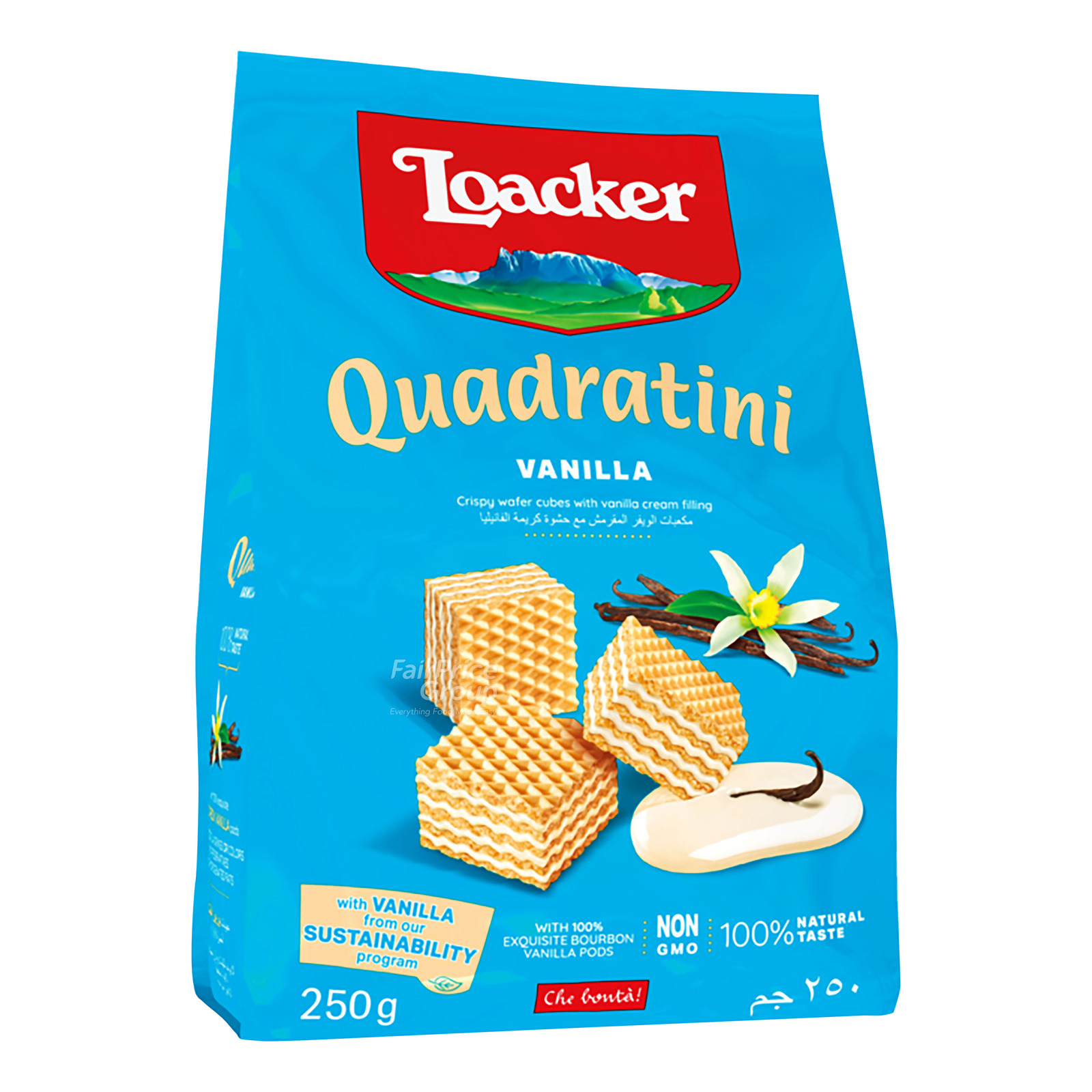 Loacker Quadratini Crispy Wafers - Vanilla | NTUC FairPrice