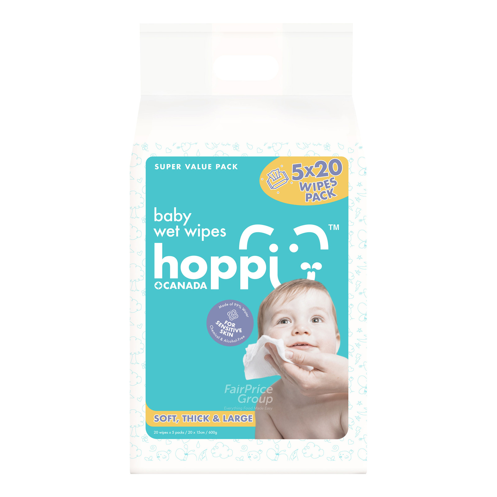 Hoppi Baby Wet Wipes | NTUC FairPrice