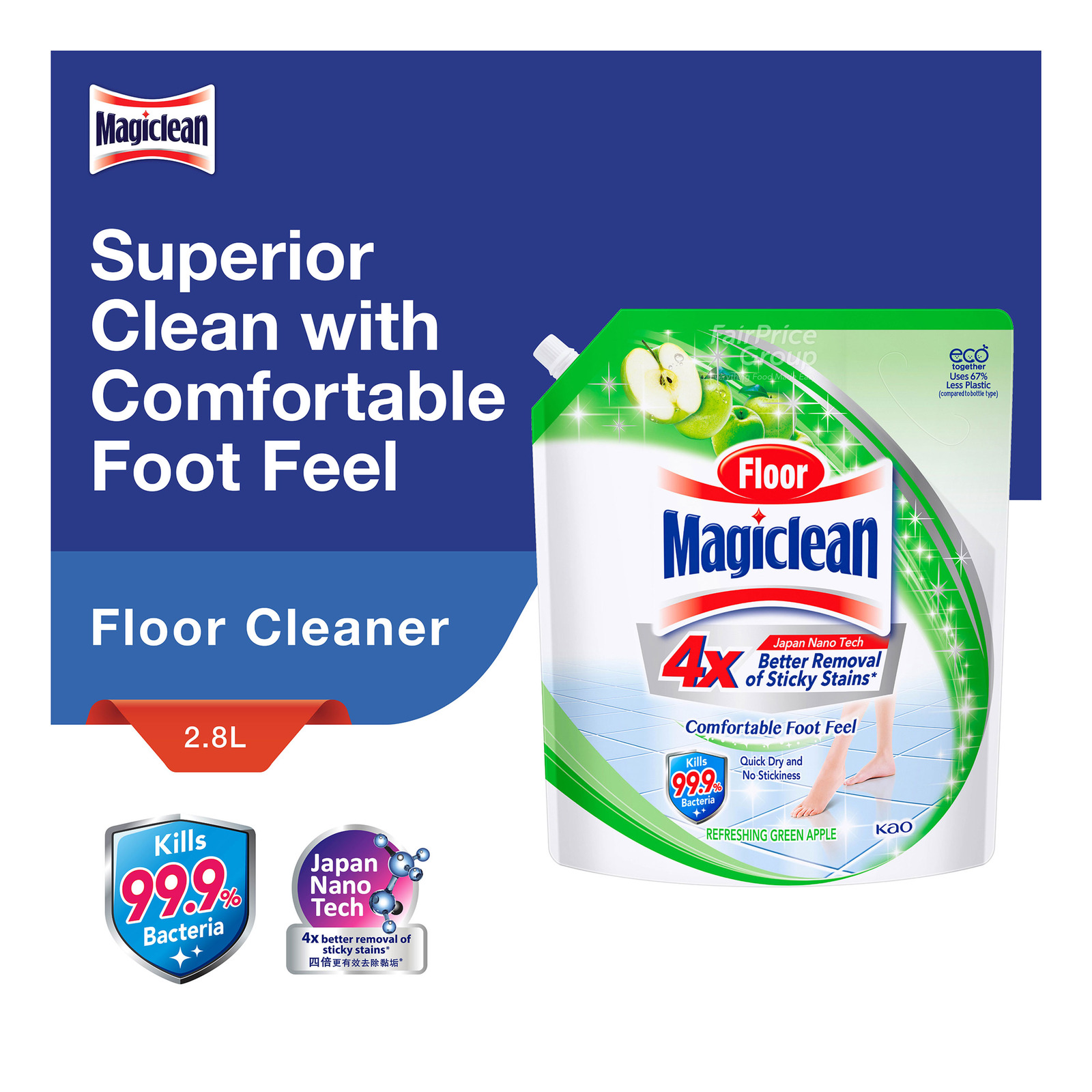 Magiclean Floor Cleaner - Green Apple | NTUC FairPrice