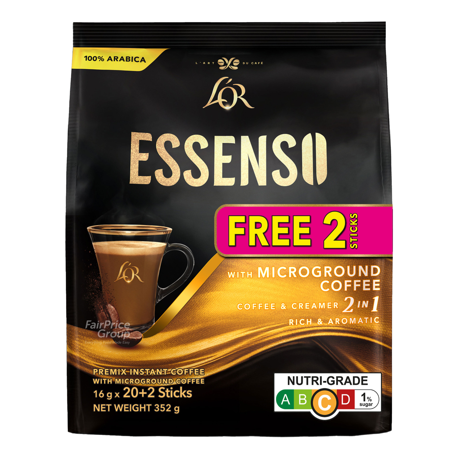 Lor Essenso 2 in 1 Instant Microground Coffee + Creamer | NTUC FairPrice