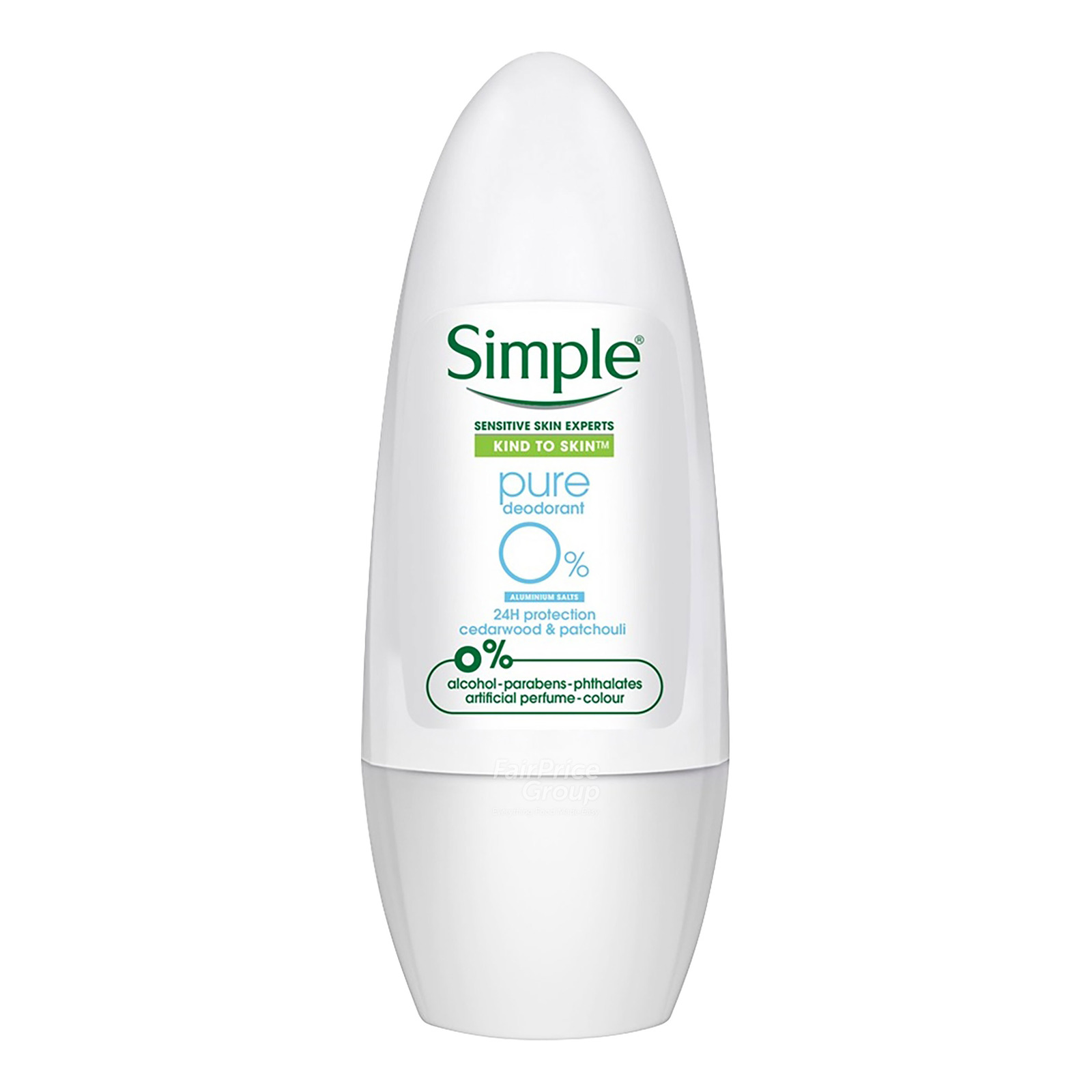 Simple Pure Roll-On Deodorant - Zero Percent Aluminium Salts | NTUC ...
