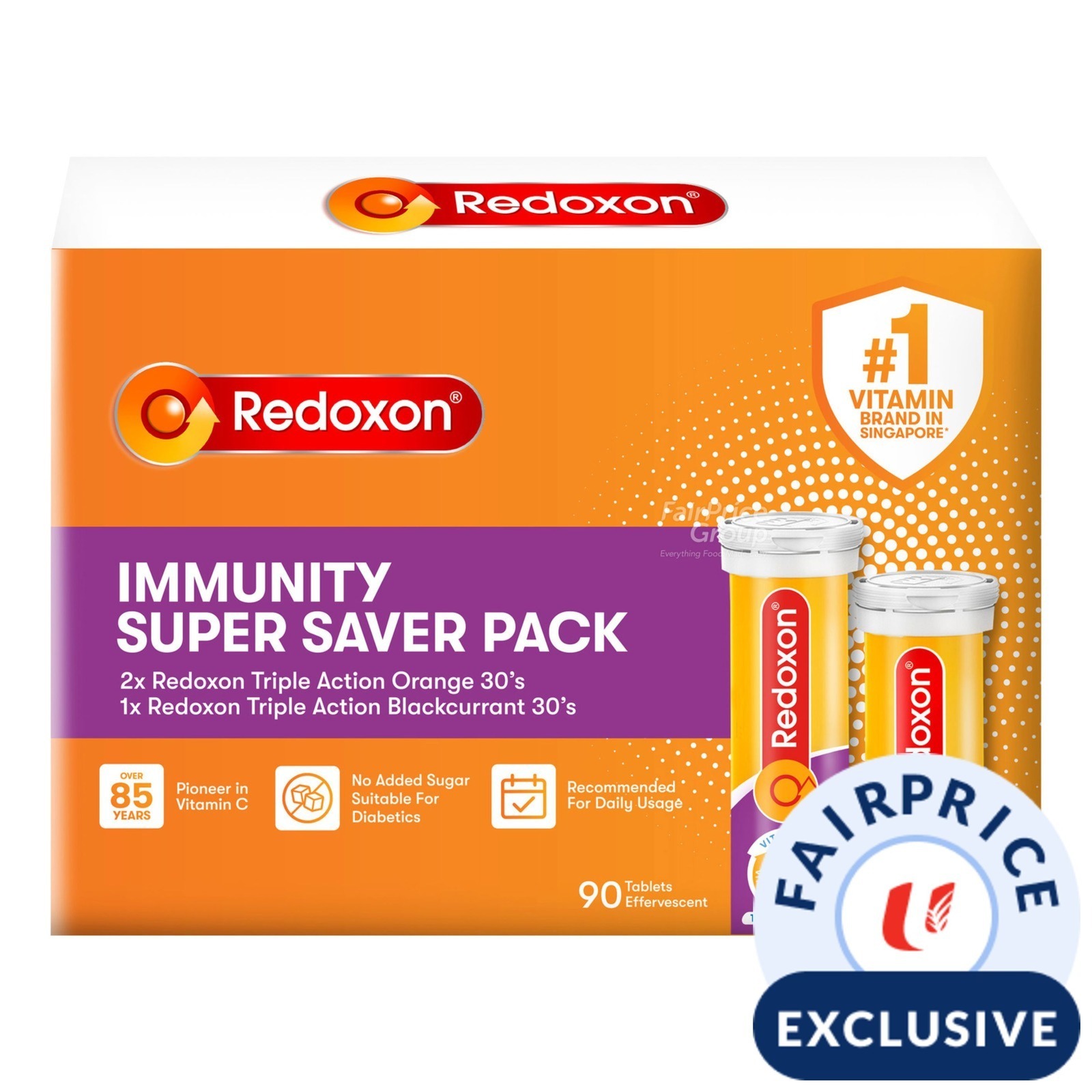 Redoxon Triple Action Effervescent Tablets - Saver pack | NTUC FairPrice