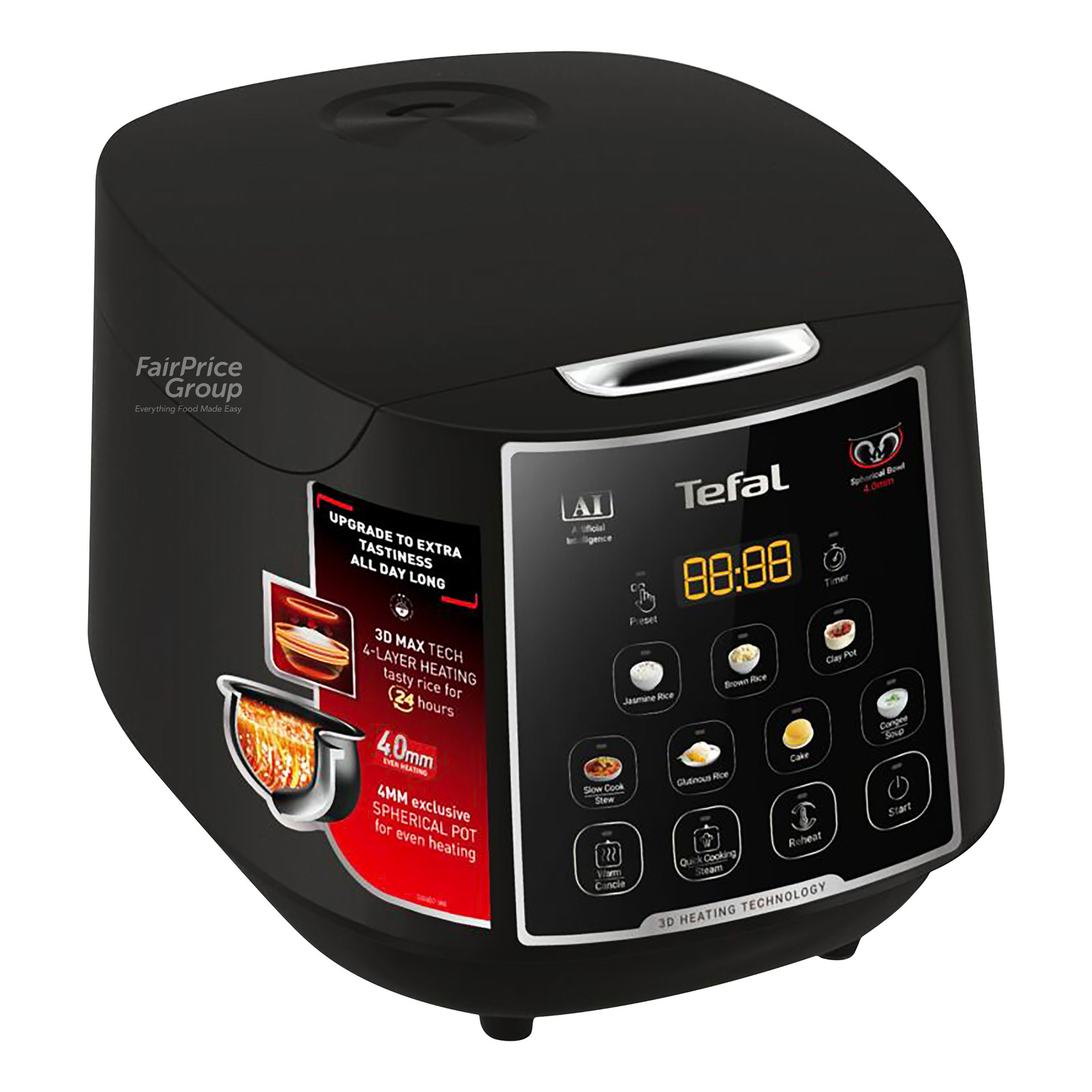 Tefal Digital Rice Cooker Model Easy Rice Max 1.8L (RK7378) | NTUC ...