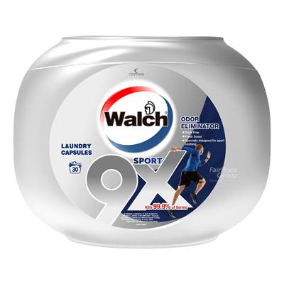 Walch 9X Laundry Capsules - Antibacterial Sport | NTUC FairPrice