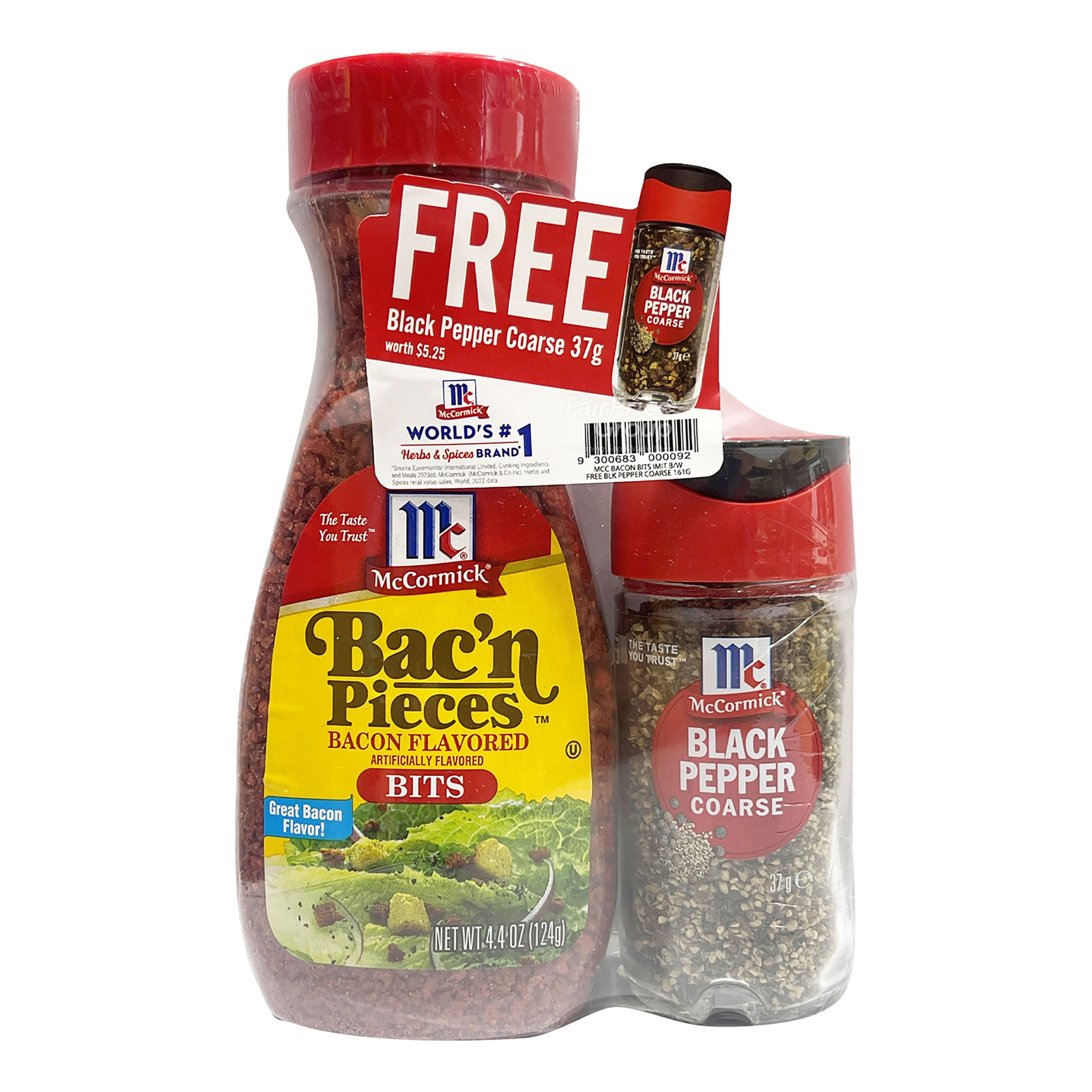 Mccormick Bacon Bits Imitation Banded-Free Black Pepper Coarse | NTUC ...