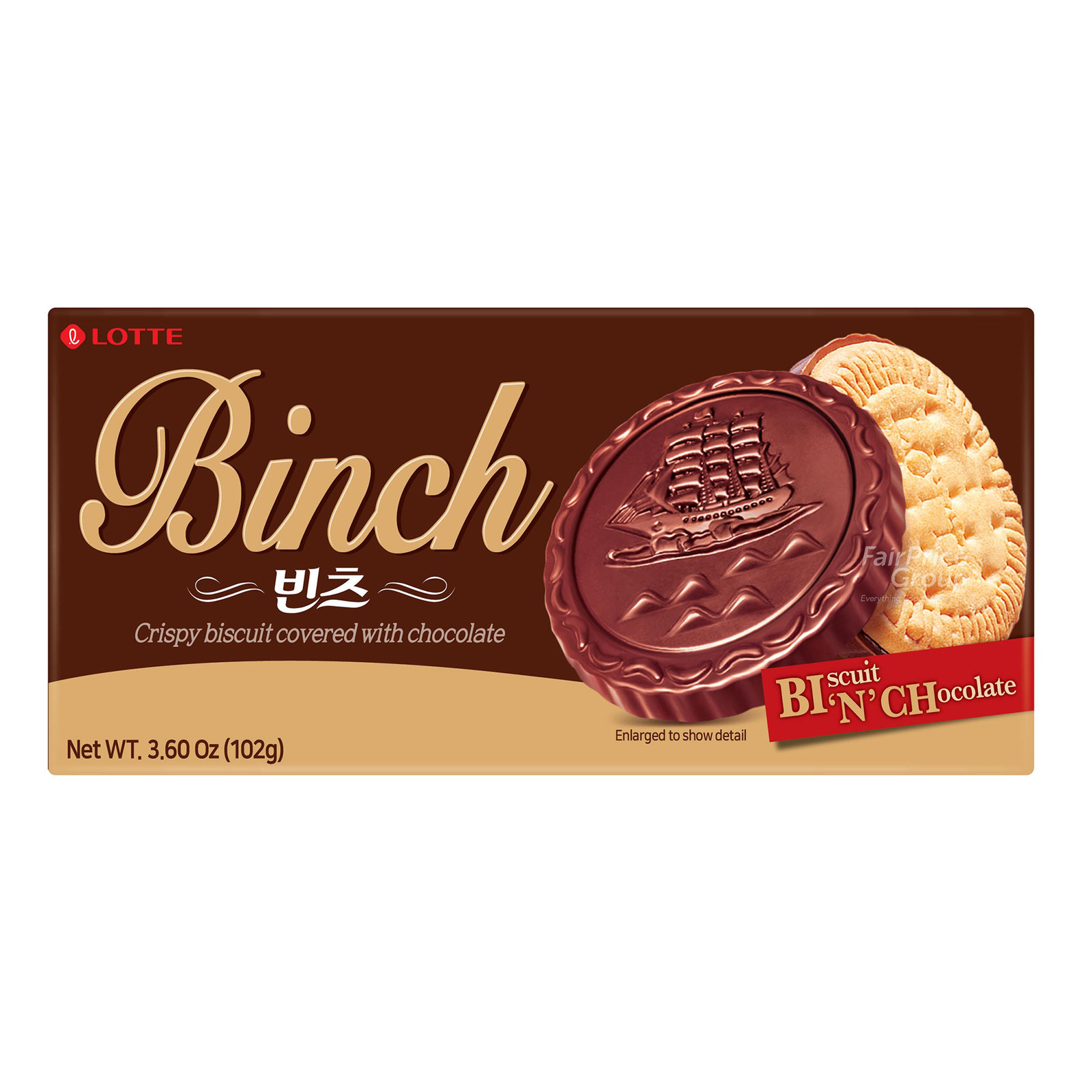 Lotte Binch Biscuit - Chocolate | NTUC FairPrice