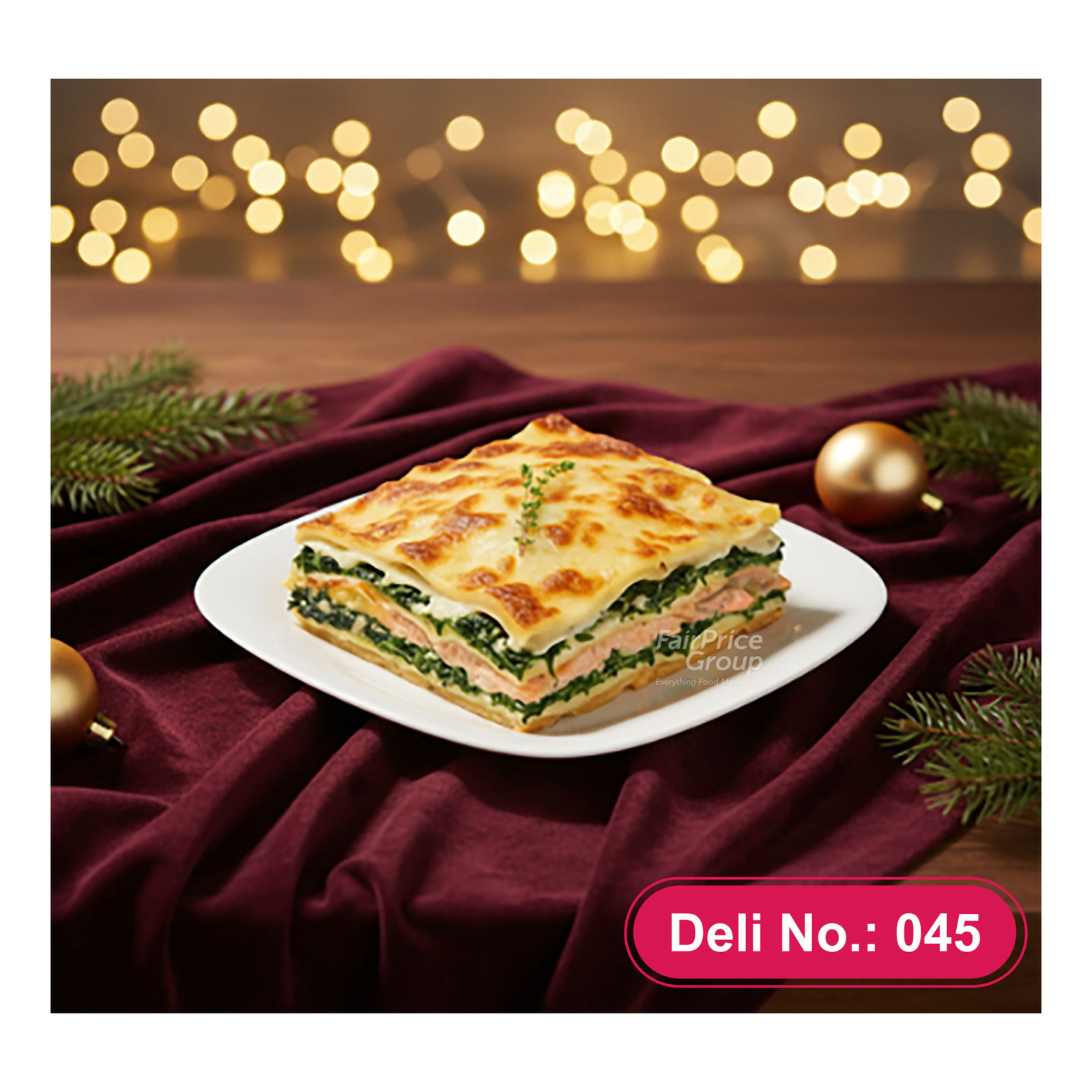 (Pre-Order) SimplyMeat Salmon Lasagna | NTUC FairPrice