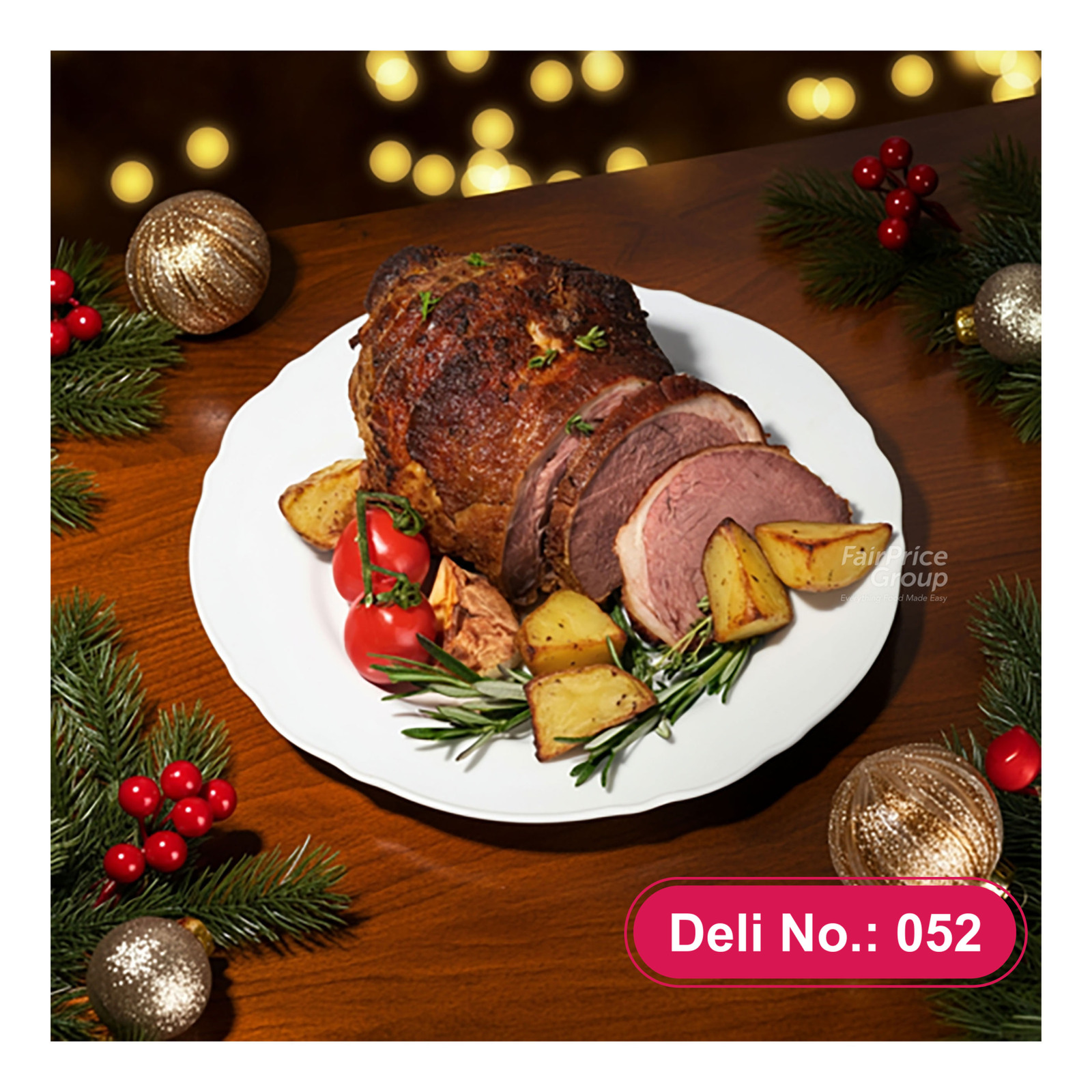(Pre-Order) SimplyMeat Roast Lamb Leg (Boneless) | NTUC FairPrice