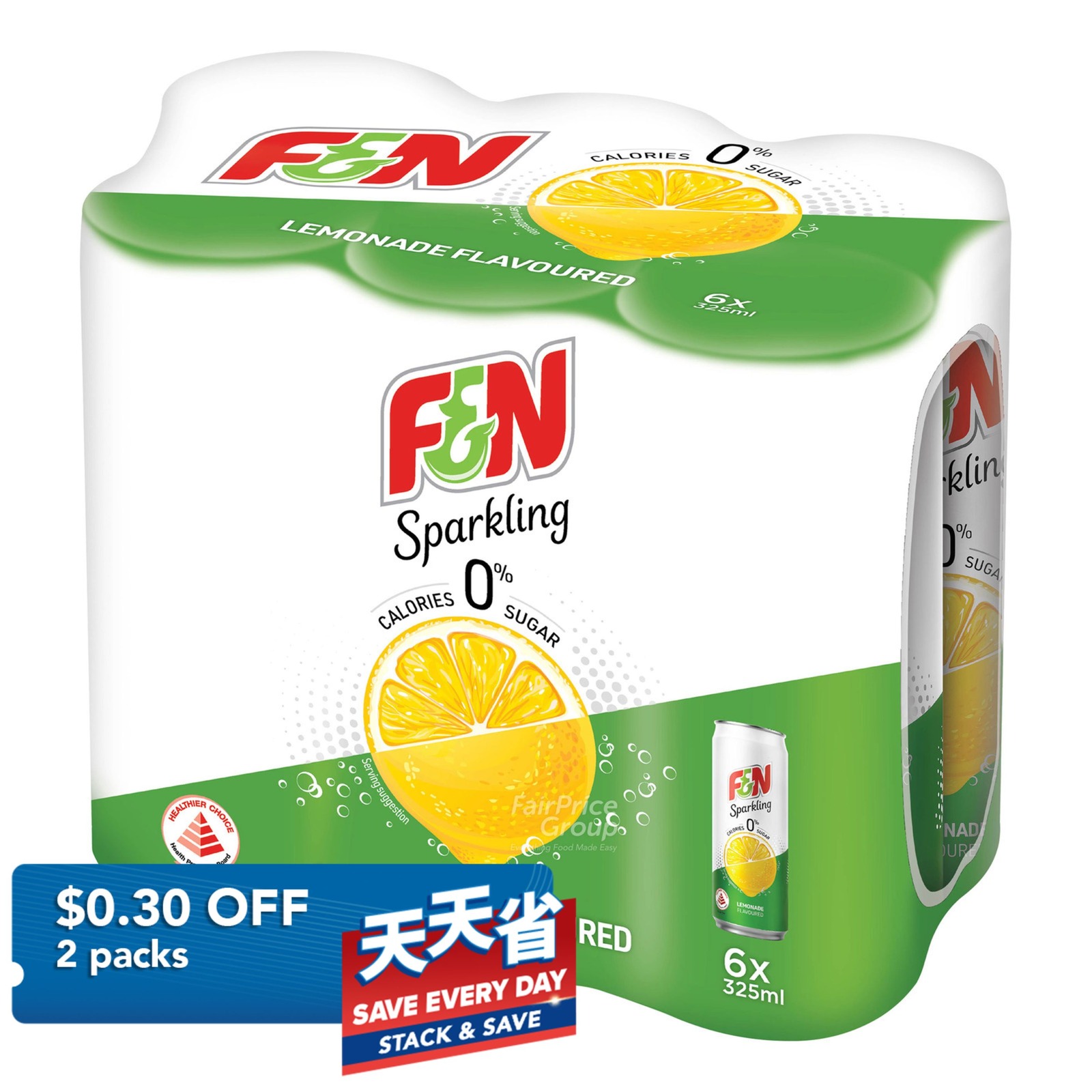 F & N Sparkling Zero Can - Lemon | NTUC FairPrice