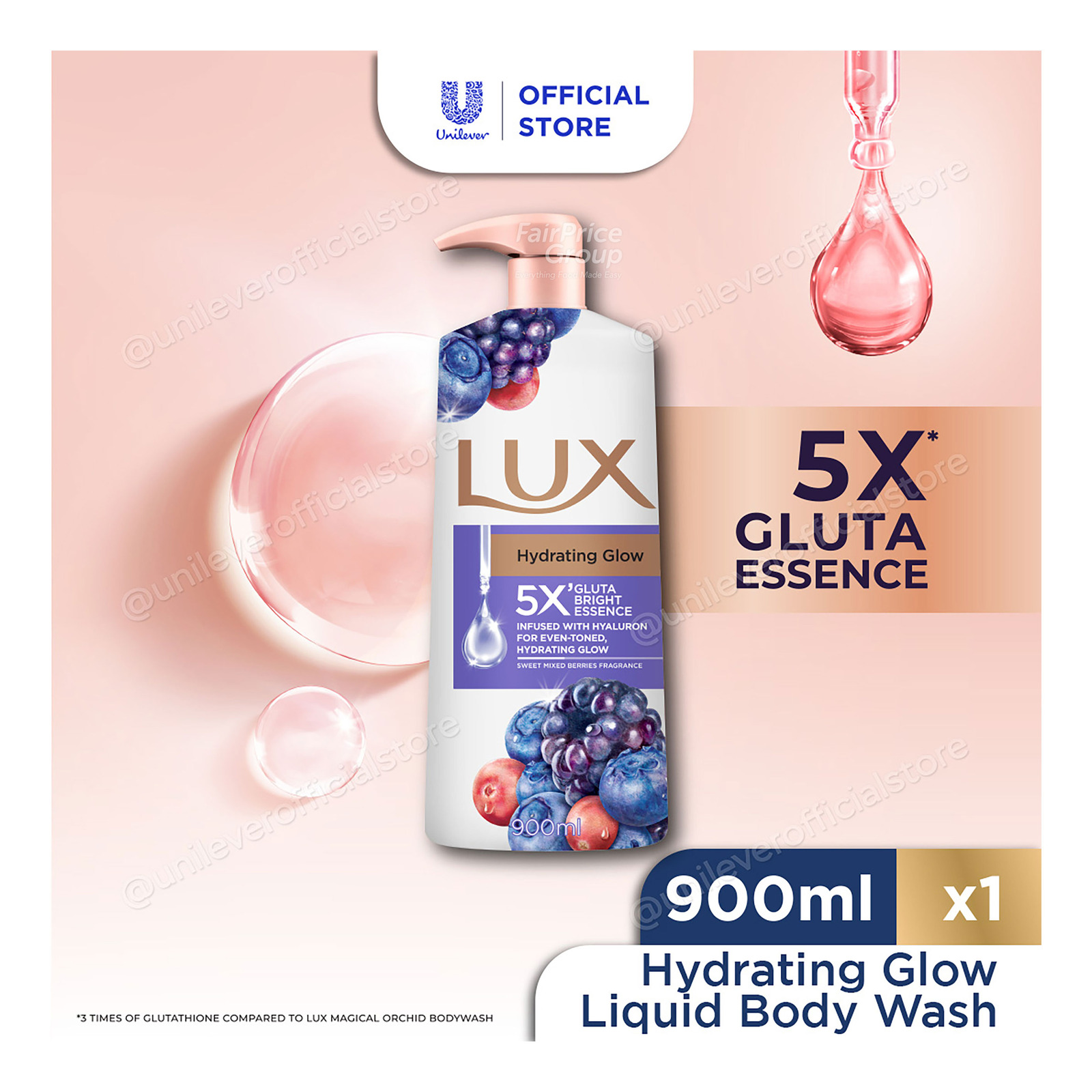 Lux Liquid Hydration Glow - Mulberries | NTUC FairPrice