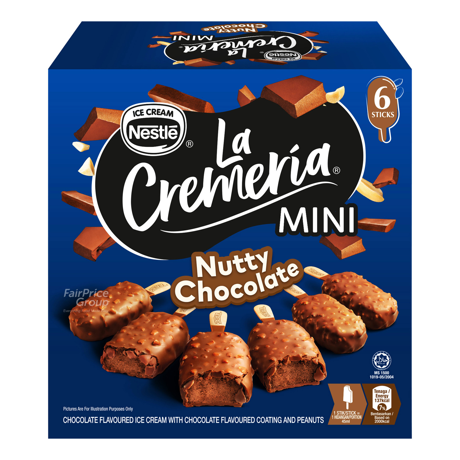 Nestle Ice Cream Pack - La Cremeria Mini Nutty Chocolate Stick | NTUC ...