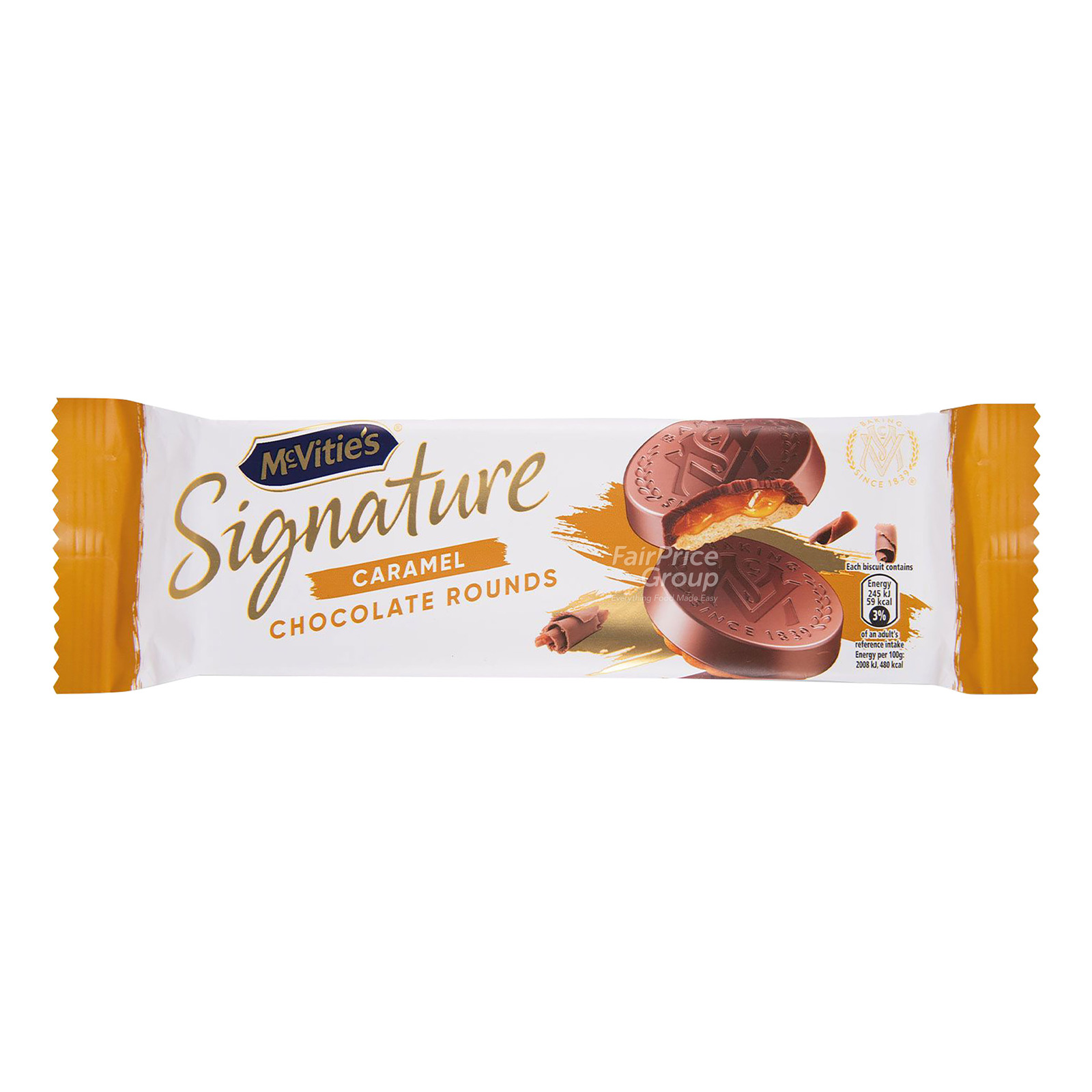 Mcvitie's Signature Biscuits - Caramel Chocolate Rounds | NTUC FairPrice
