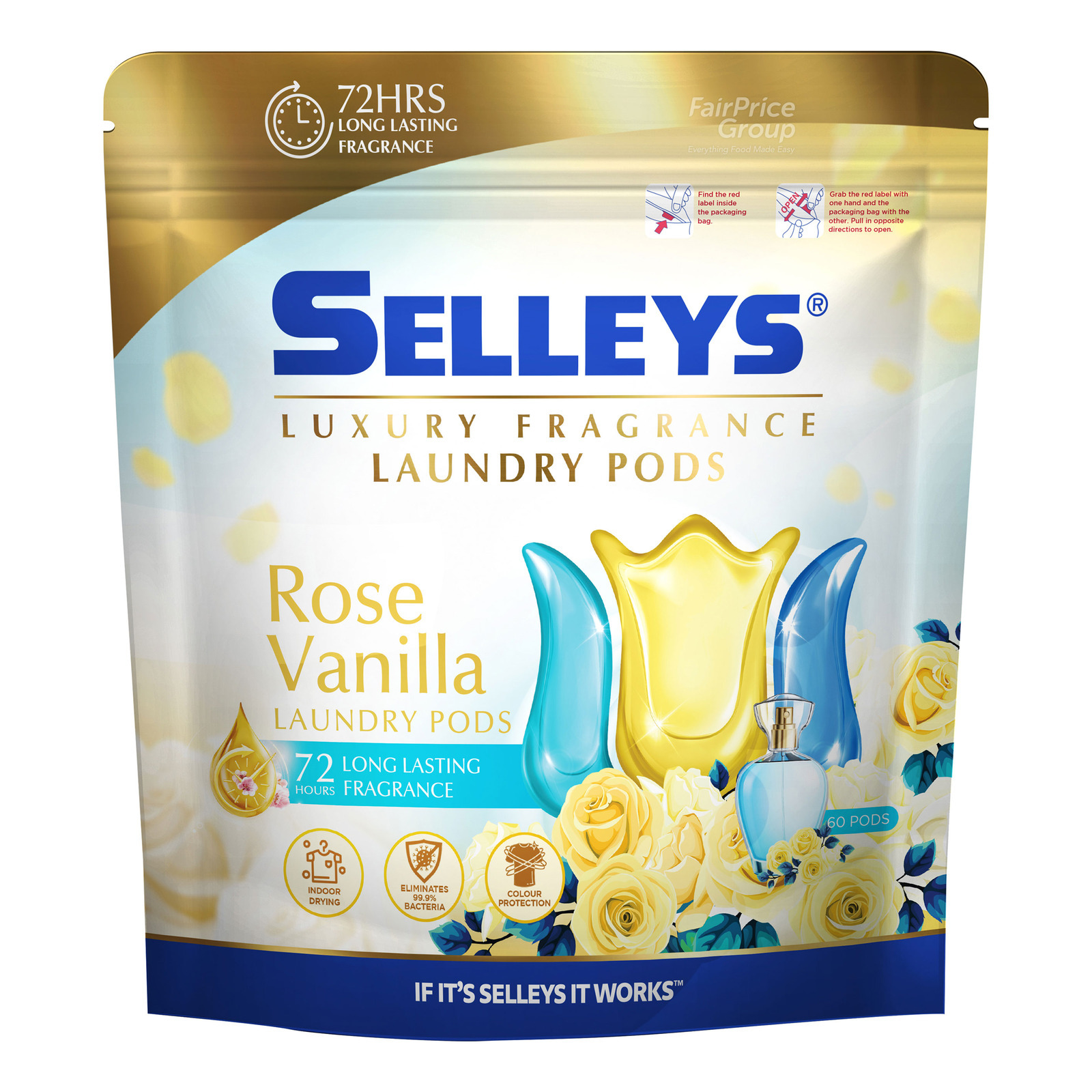 Selleys Laundry Pods Refill - Rose Vanilla | NTUC FairPrice