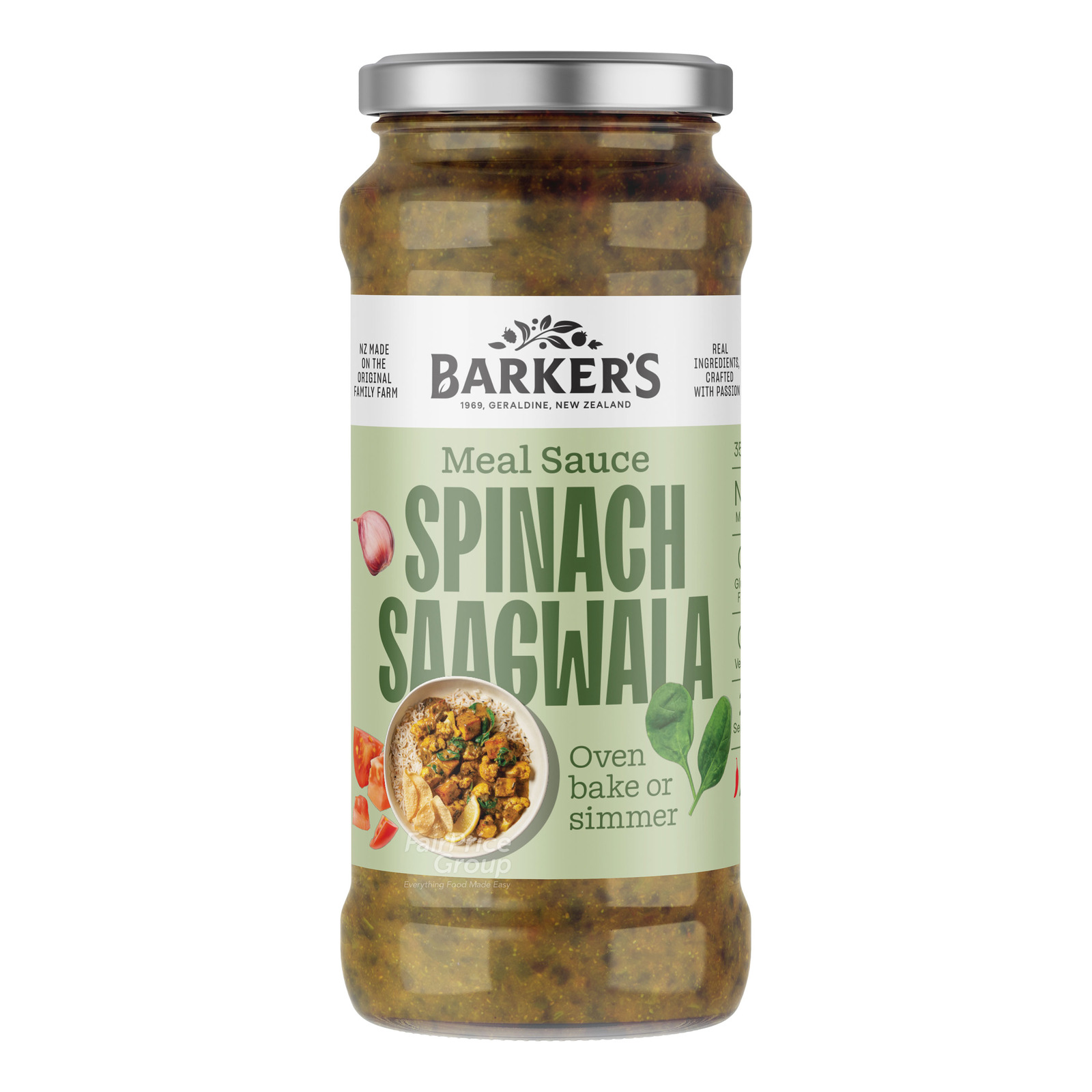 Barker's Meal Sauce - Spinach Saagwala | NTUC FairPrice