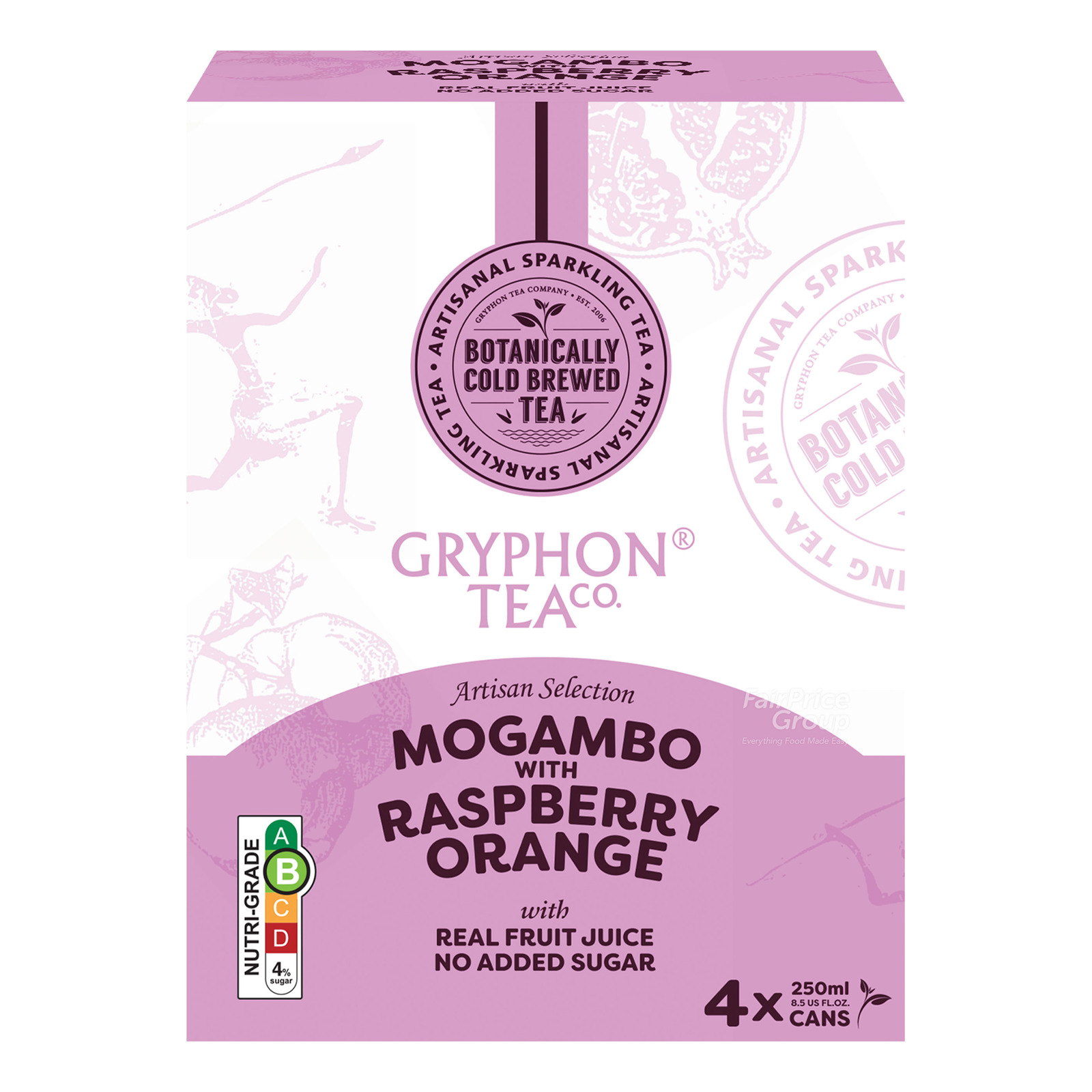 Gryphon Artisan Selection Cold Brew Tea - Mogambo Raspberry Orange ...