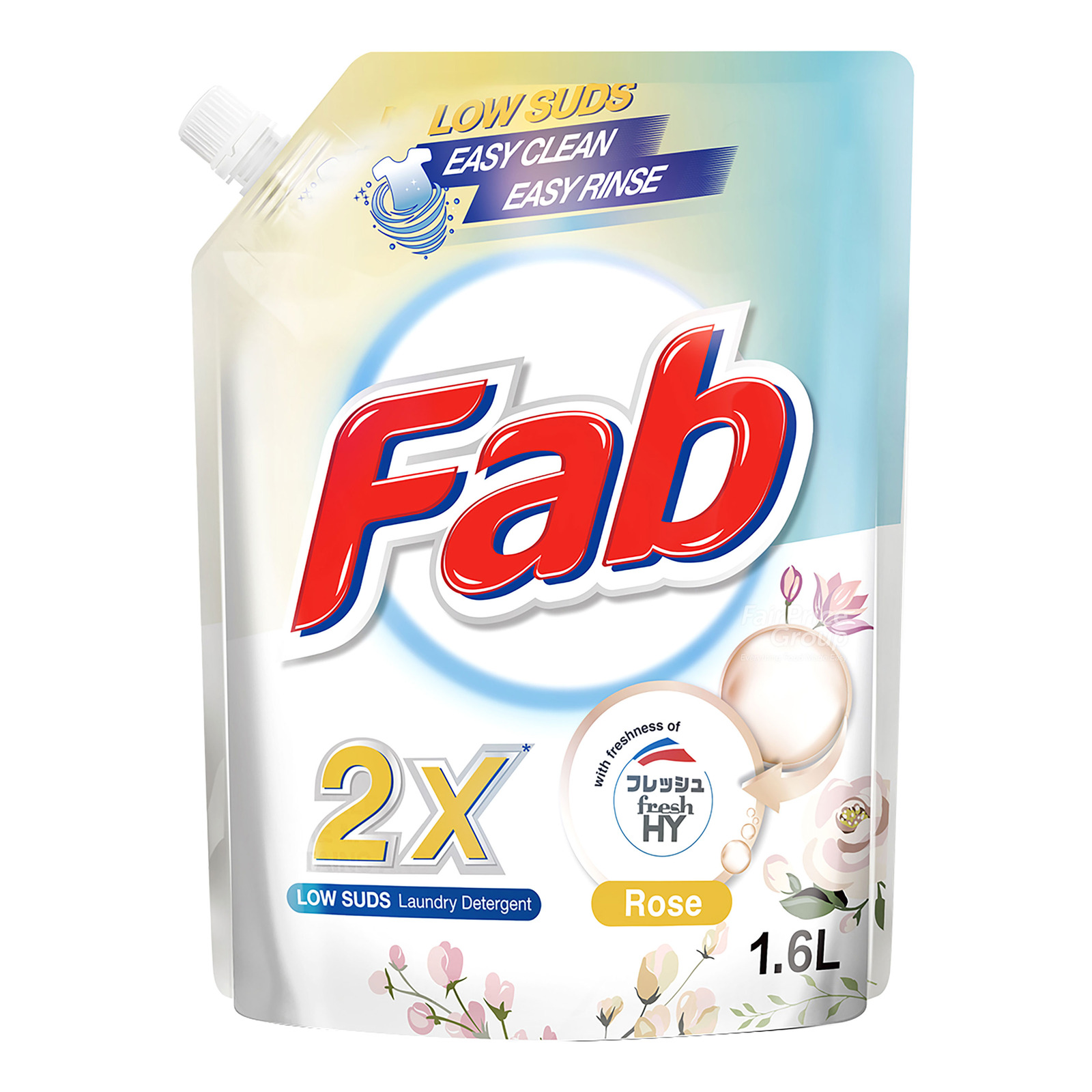Fab 2x Low Suds Laundry Detergent - Rose (Refill) | NTUC FairPrice