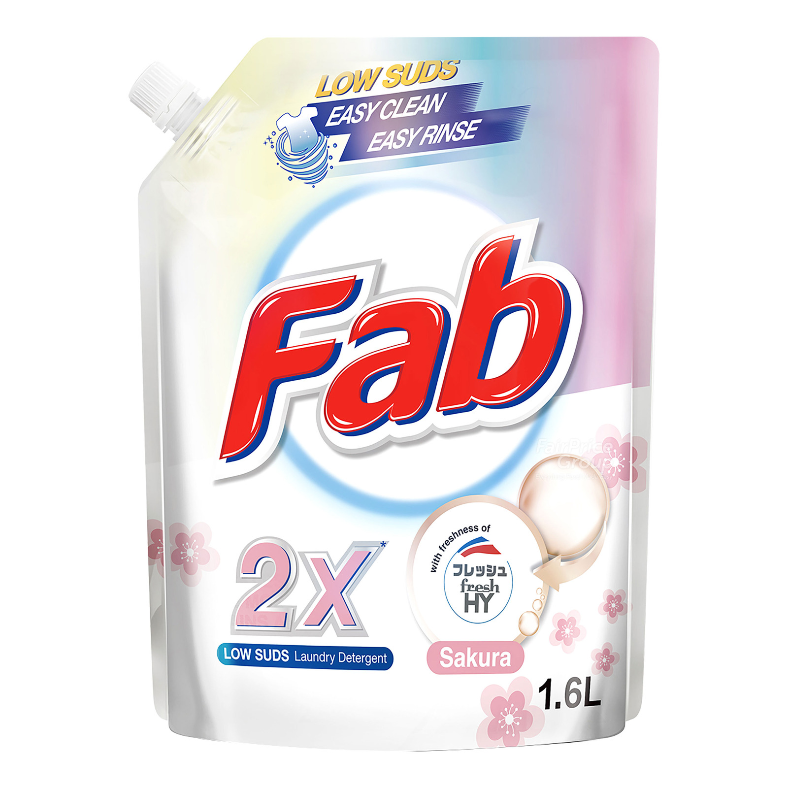 Fab 2x Low Suds Laundry Detergent - Sakura (Refill) | NTUC FairPrice
