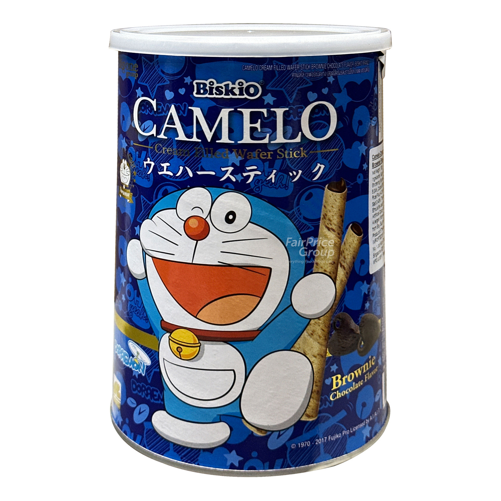 Camelo Doraemon Chocolate Wafer Stick - Brownie | NTUC FairPrice