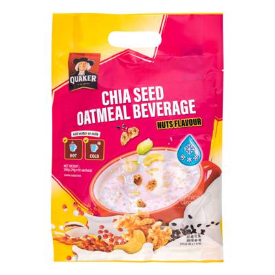 Quaker Chia Seed Oatmeal Beverage - Nuts Flavour | NTUC FairPrice