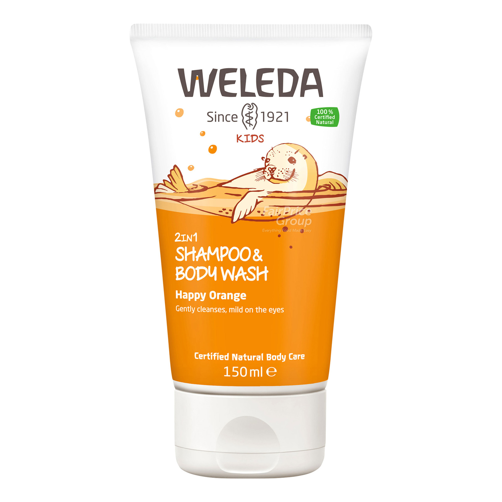 Weleda Kids 2in1 Shampoo & Body Wash - Happy Orange | NTUC FairPrice