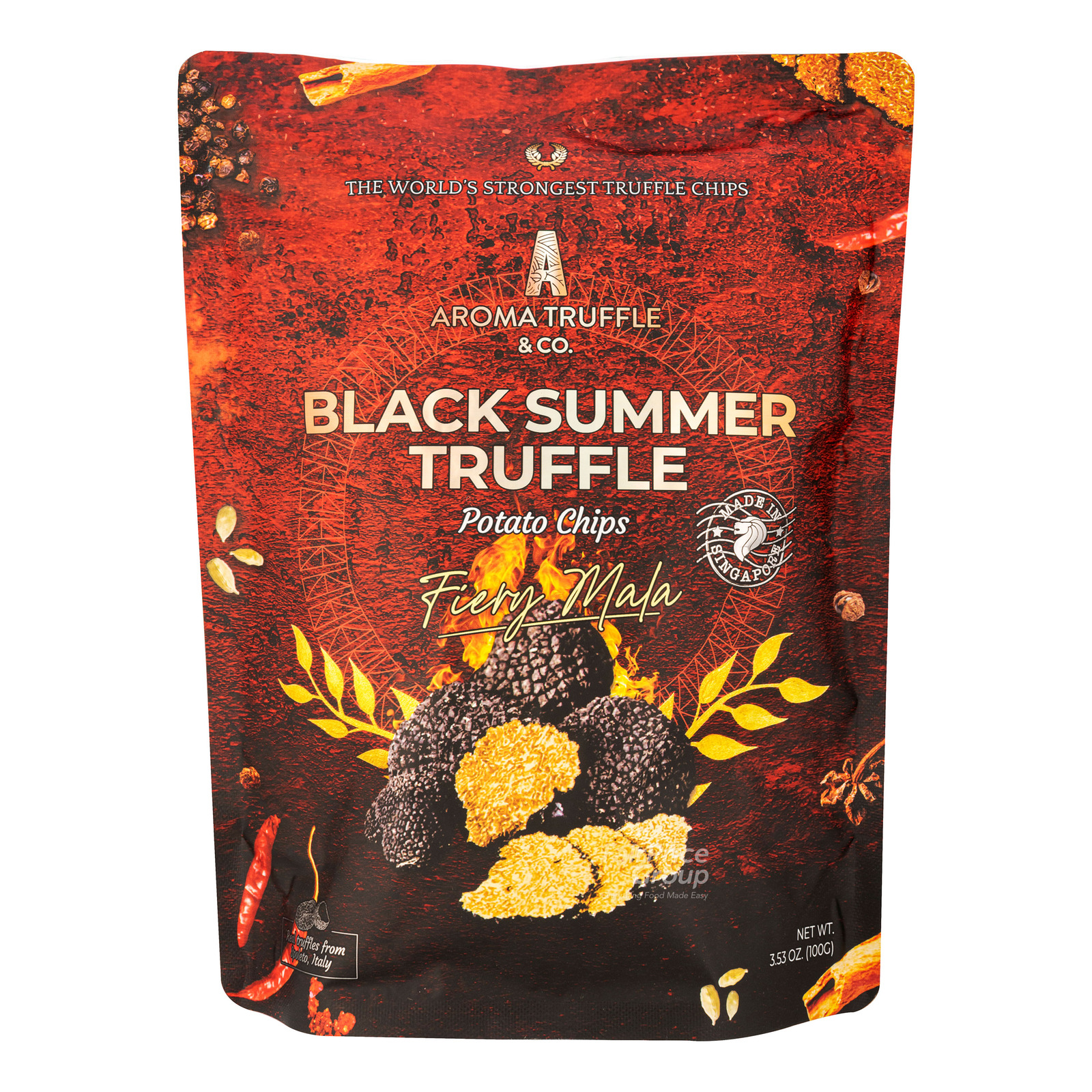 Aroma Truffle Black Summer Truffle Potato Chips - Fiery Mala | NTUC ...