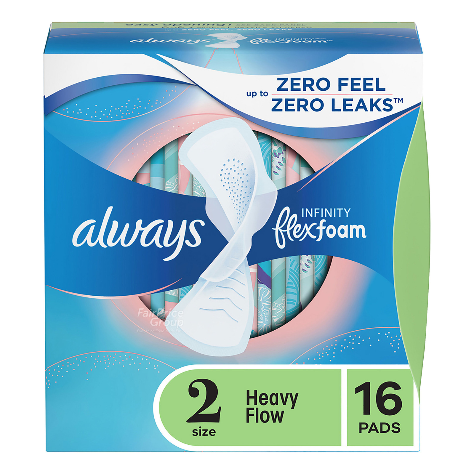 Always Infinity Flexfoam Pad - Heavy Flow Size 2 (27cm) | NTUC FairPrice