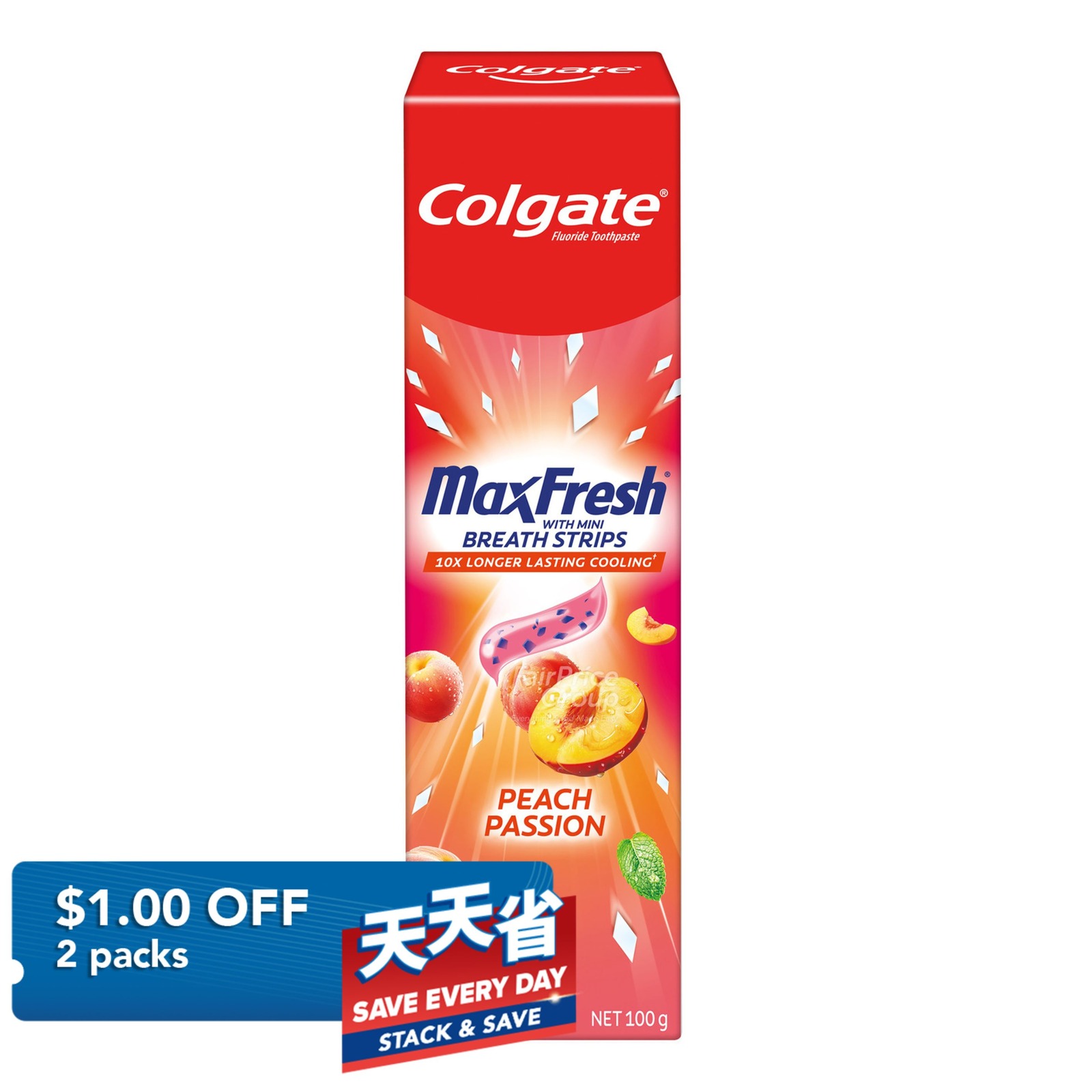 Colgate Max Fresh Toothpaste - Peach Passion | NTUC FairPrice