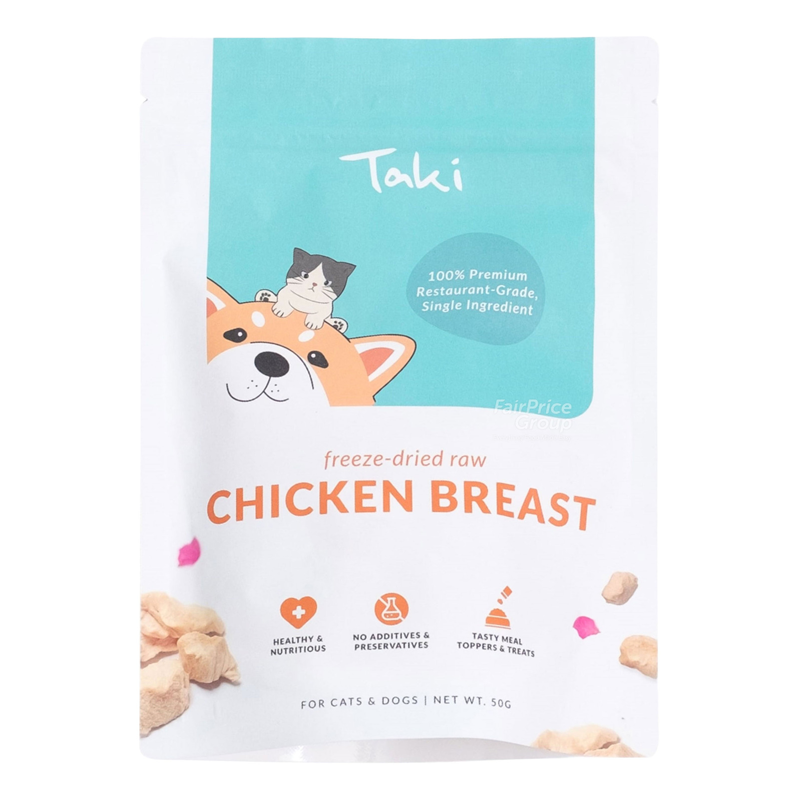 Taki Pets Freeze Dried Pet Treats - Chicken Breast | NTUC FairPrice