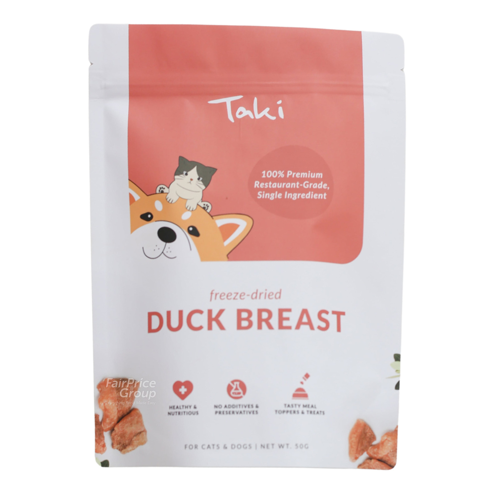Taki Pets Freeze Dried Pet Treats - Duck Cubes | NTUC FairPrice