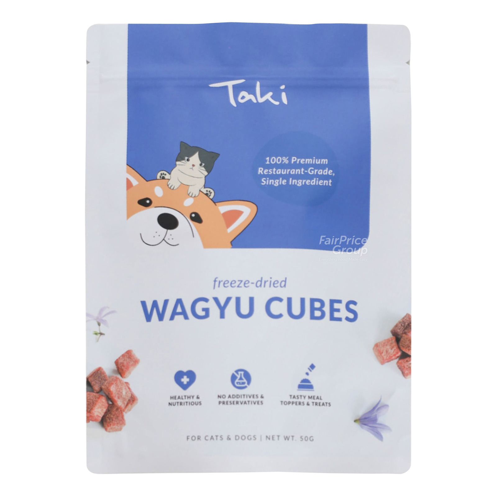 Taki Pets Freeze Dried Pet Treats - Wagyu Cube | NTUC FairPrice