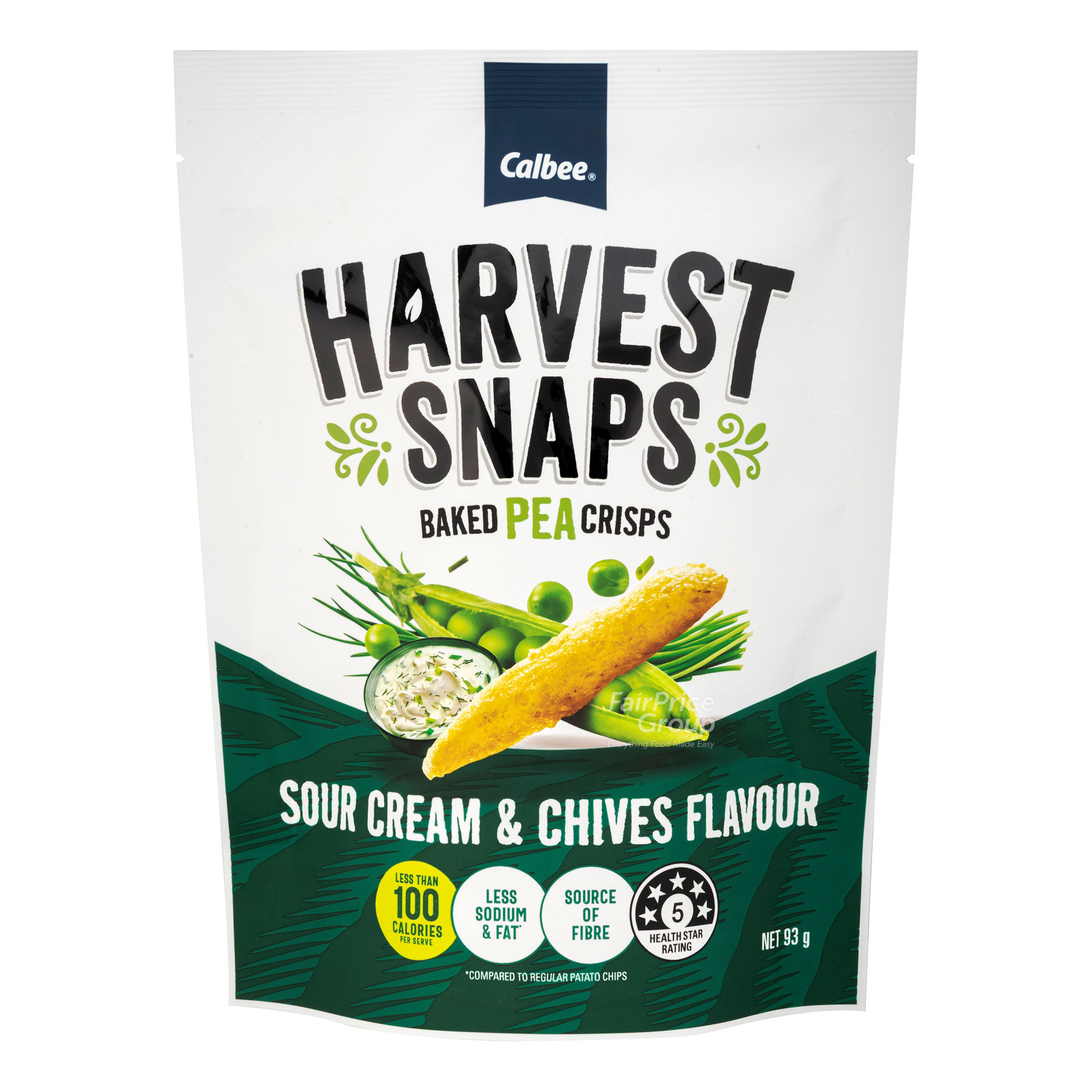 Calbee Harvest Snaps Sour Cream & Chives | NTUC FairPrice