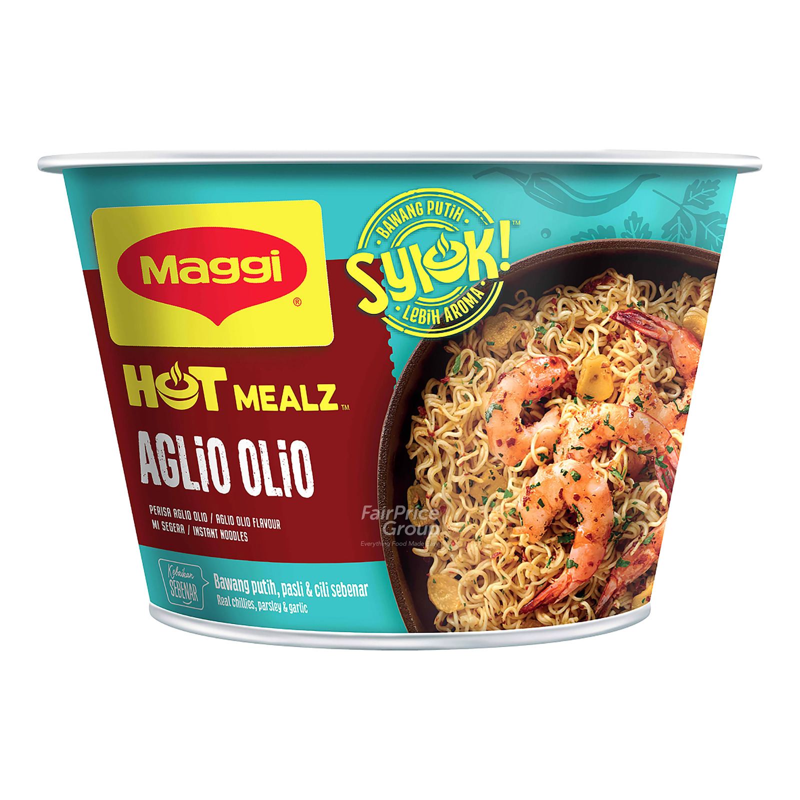 Maggi Syiok Instant Bowl Noodles - Aglio Olio | NTUC FairPrice
