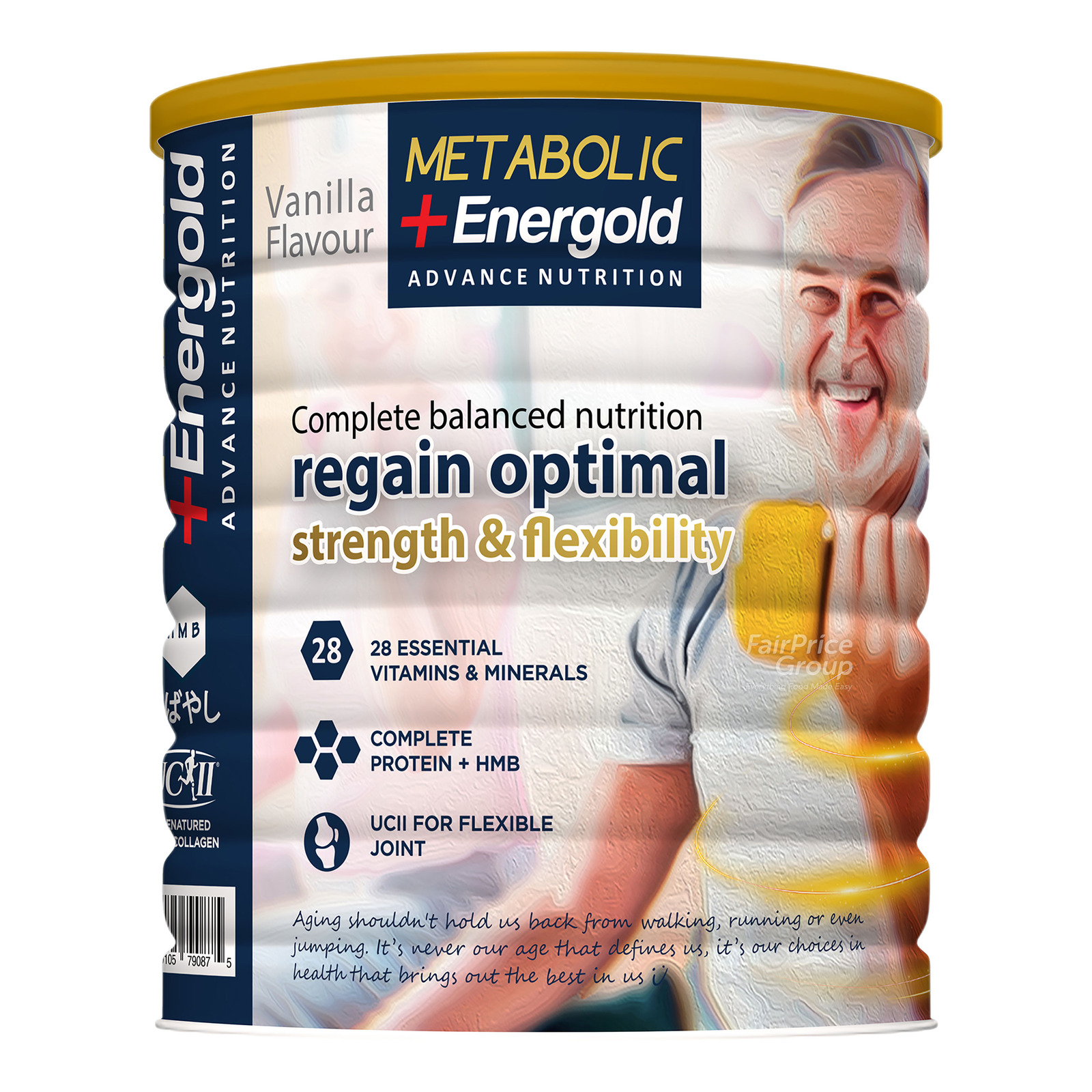 Metabolic+ Energold - Vanilla Flavour | NTUC FairPrice