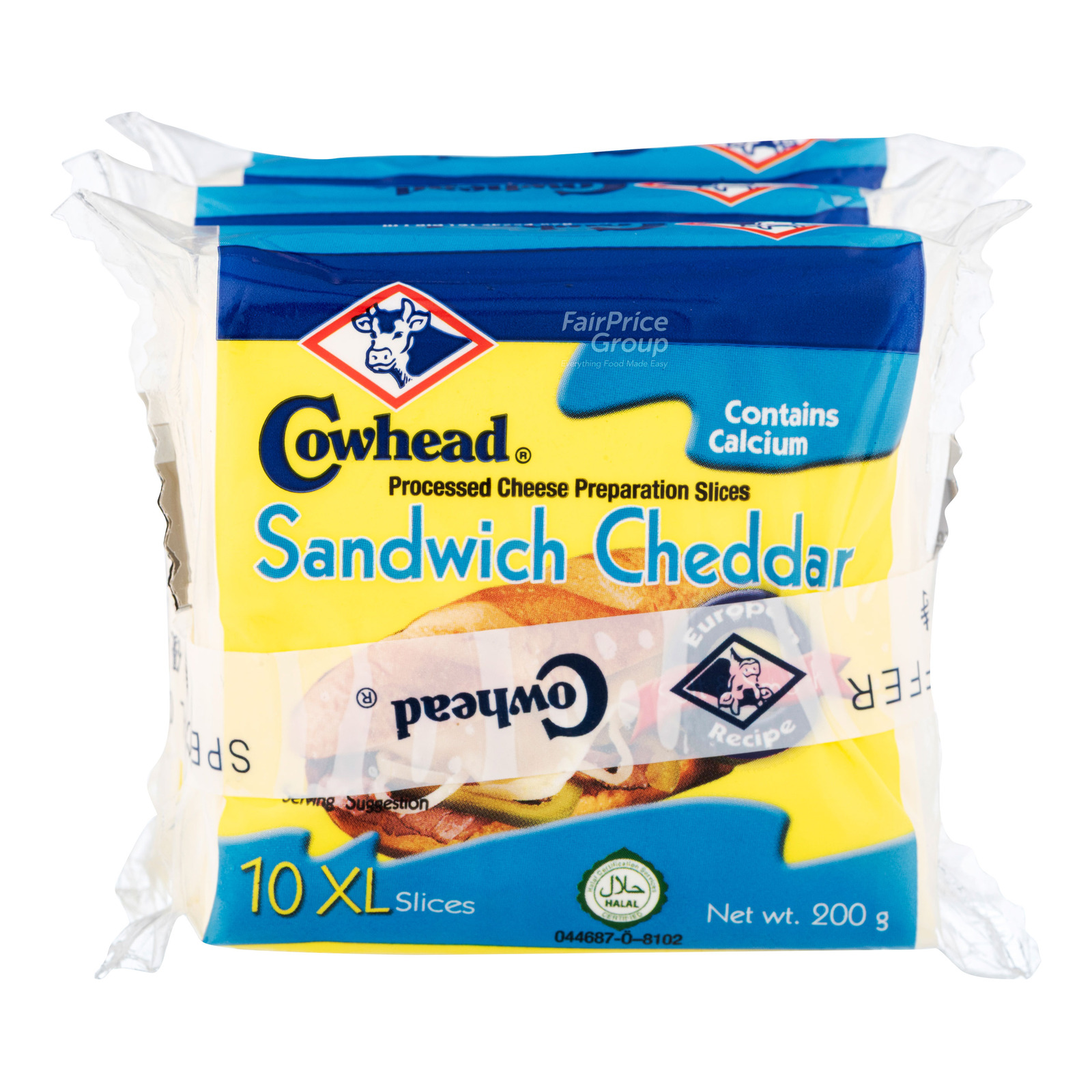 Cowhead Triple Pack Cheese - Sandwich Cheddar | NTUC FairPrice