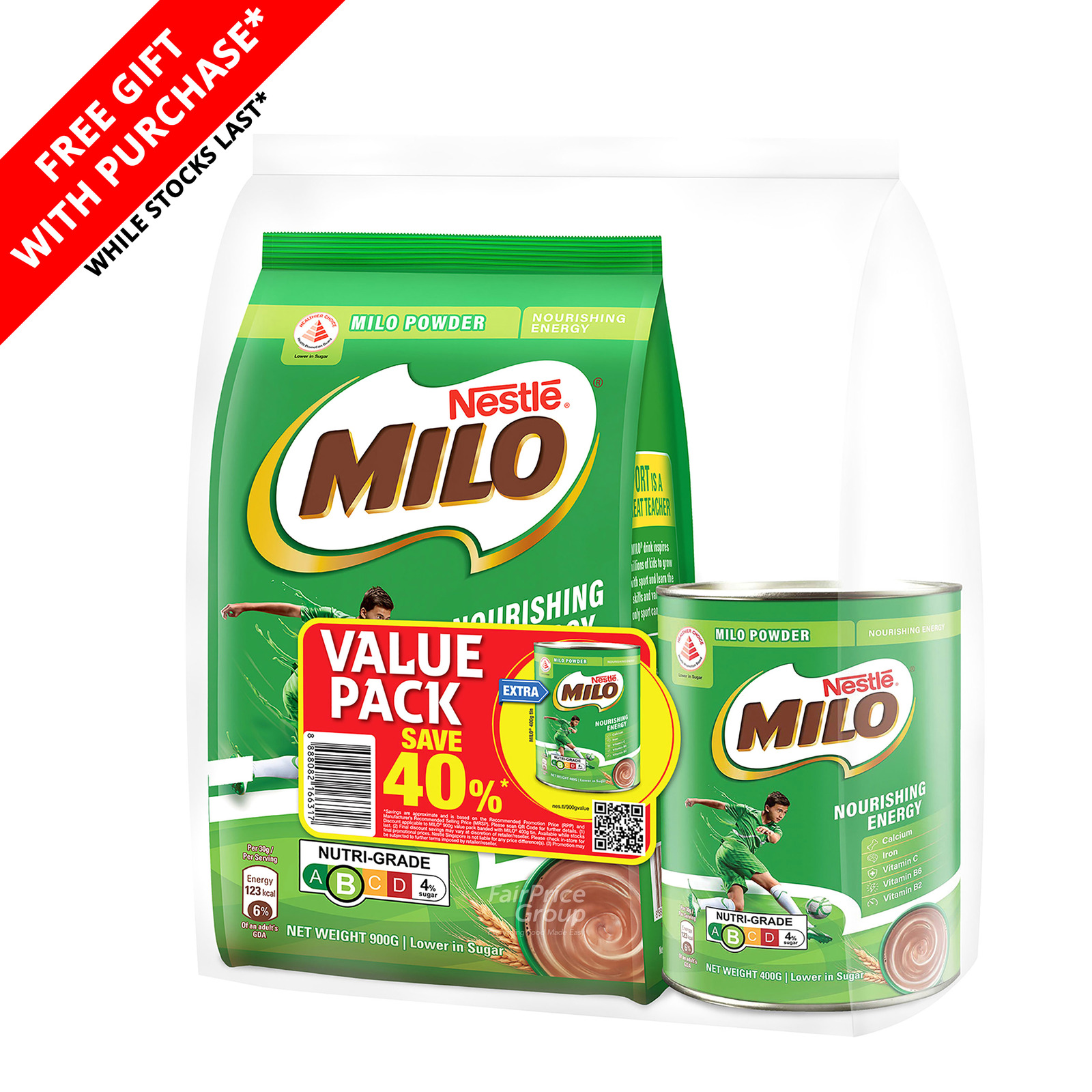 Milo Chocolate Malt Drink Powder Refill (Value Pack) | NTUC FairPrice