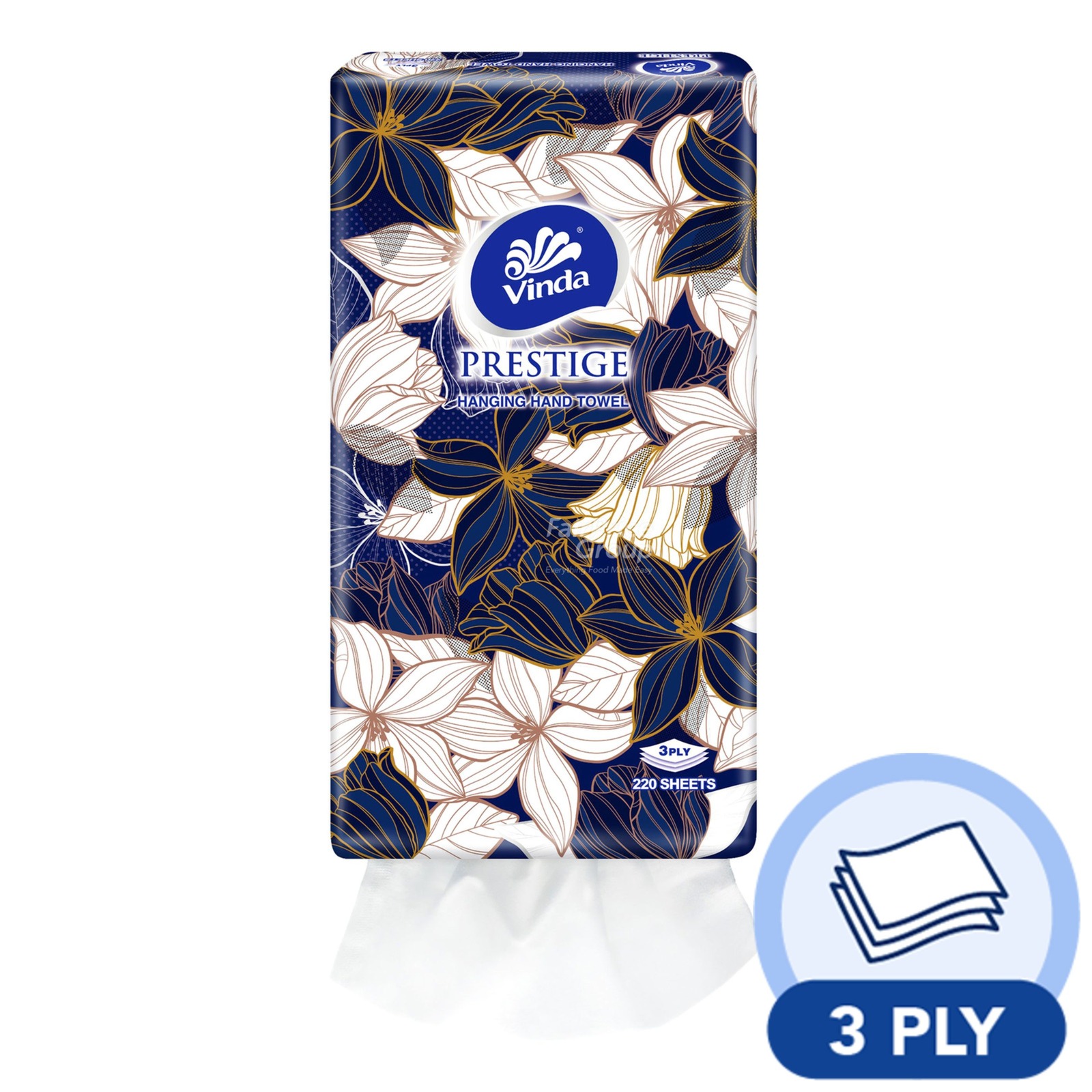 Vinda Prestige Hand Towel - Hanging Design (3ply) | NTUC FairPrice