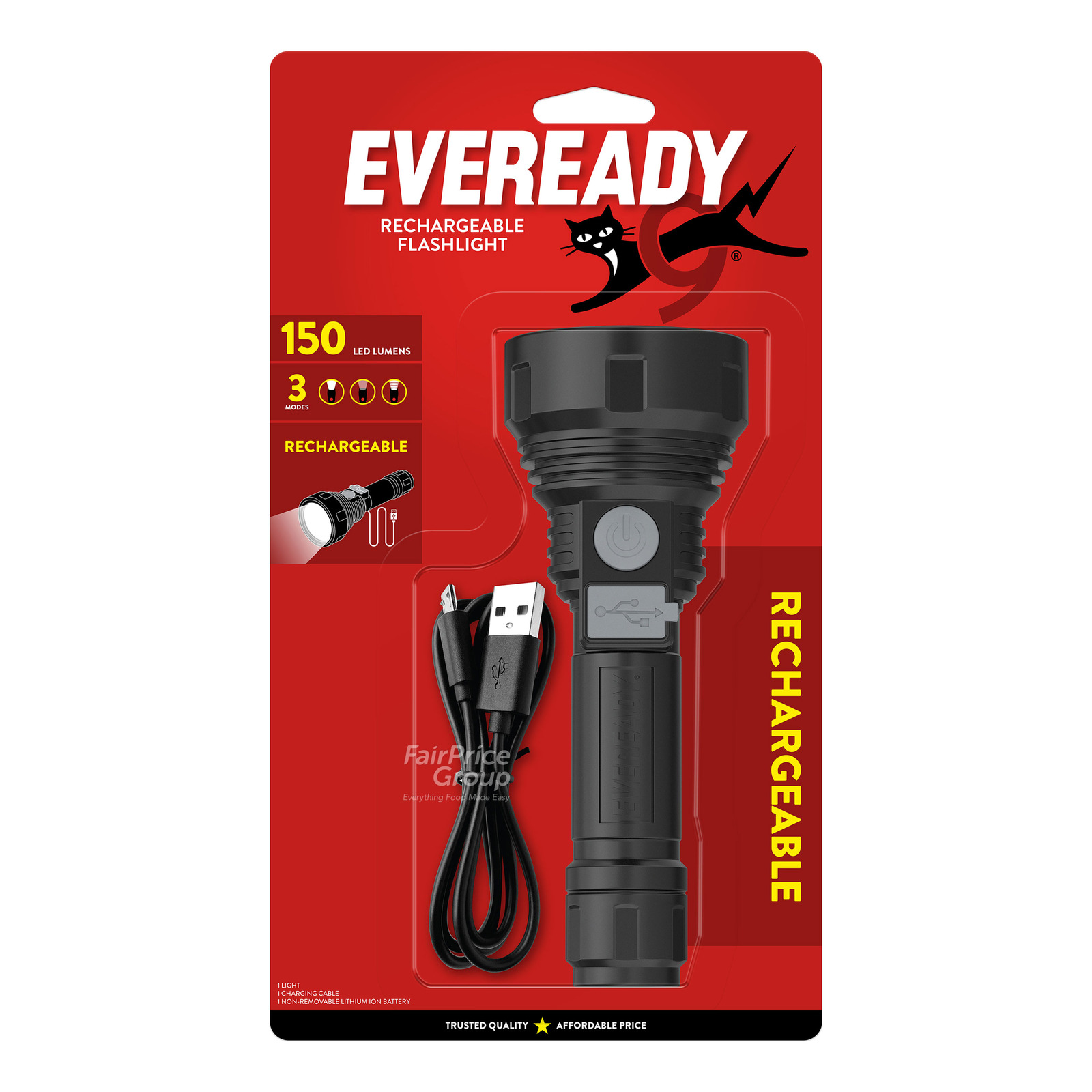Eveready Rechargeable Flashlight - Medium | NTUC FairPrice