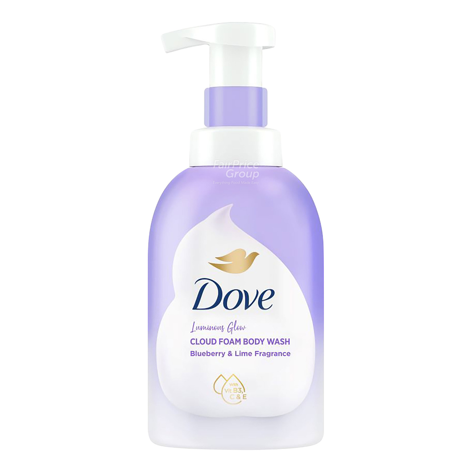 Dove Shower Foam Body Wash - Blueberry & Lime | NTUC FairPrice