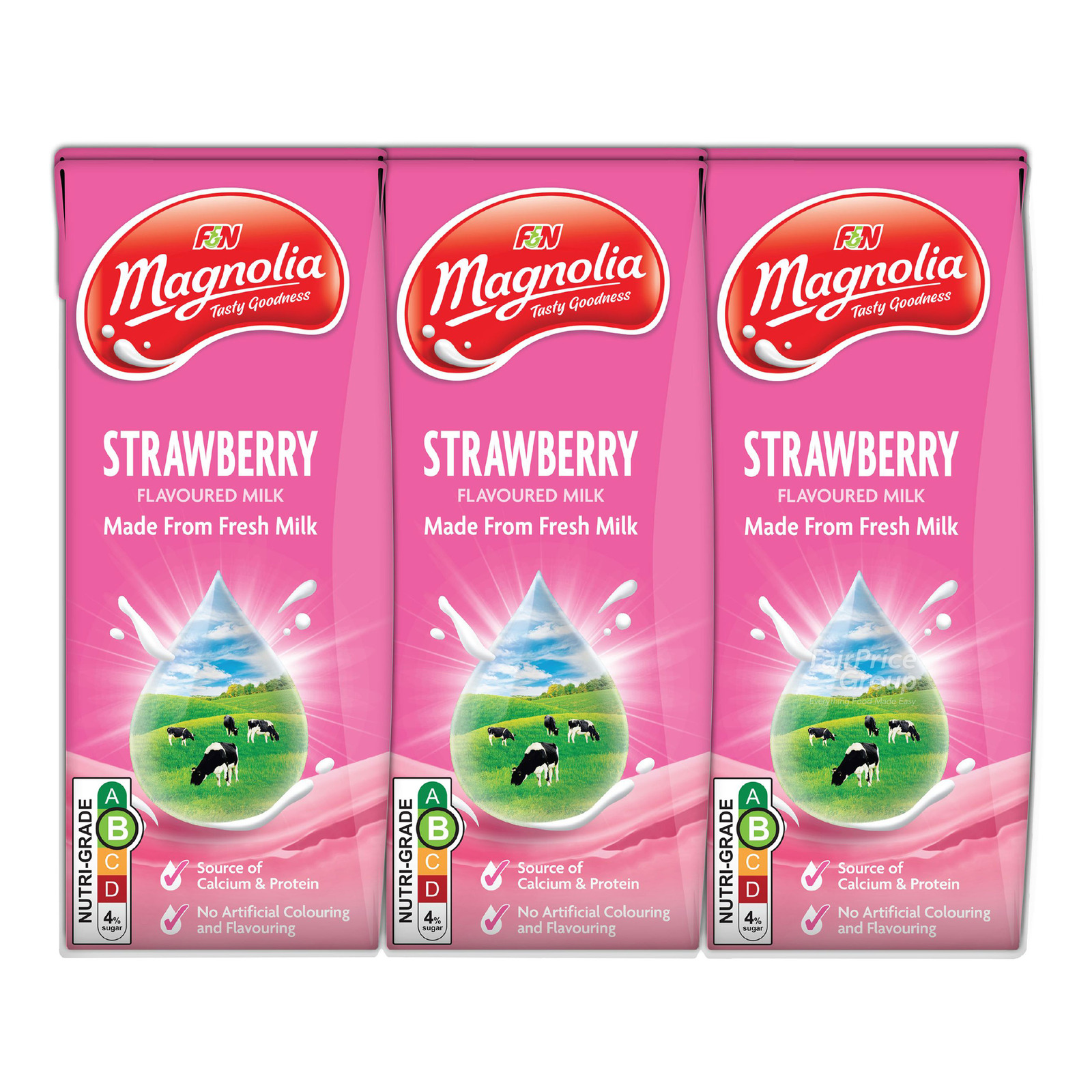 F & N Magnolia UHT Packet Milk - Strawberry | NTUC FairPrice